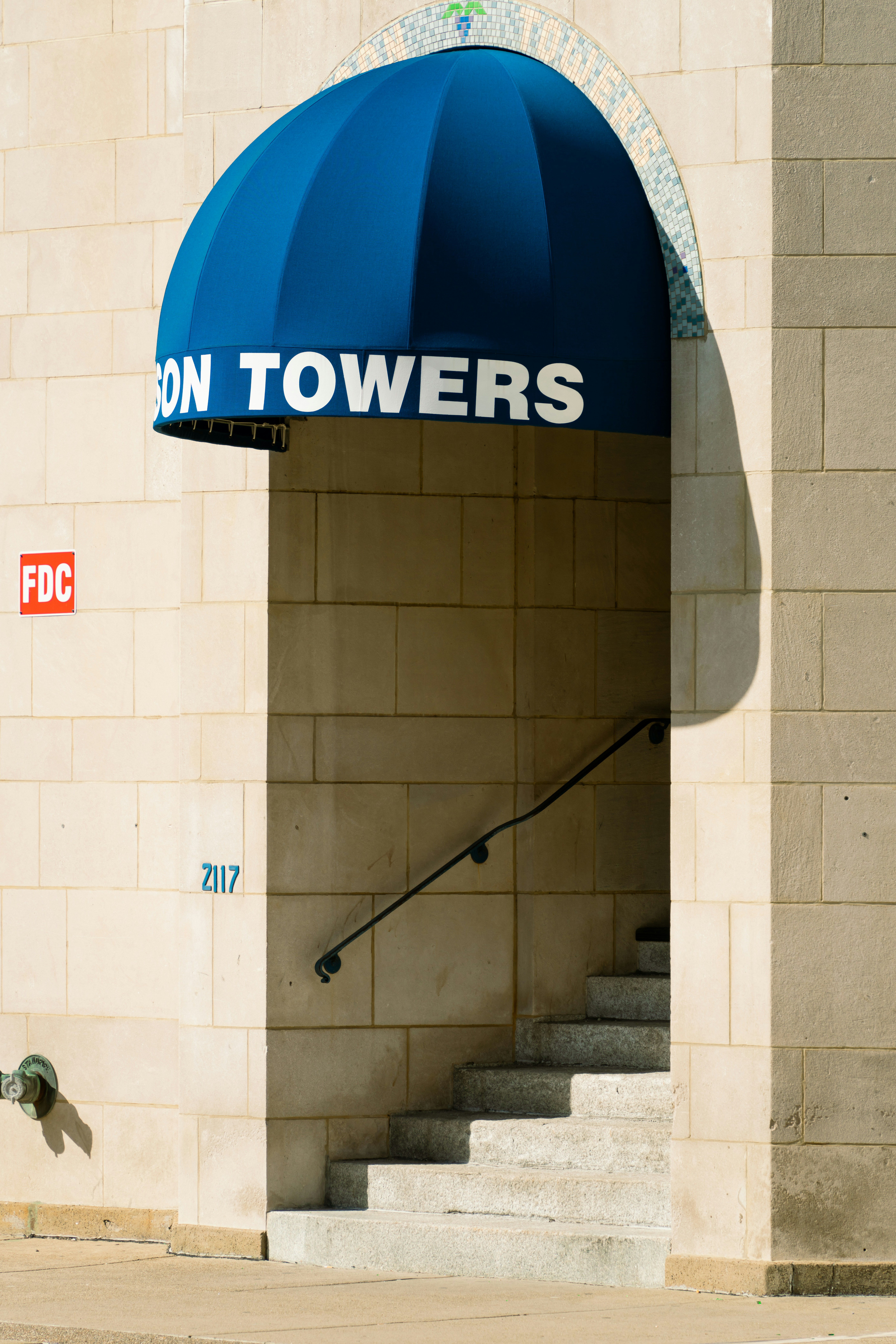 Azure Dome Over the Staircase: An Entrance to the Towers