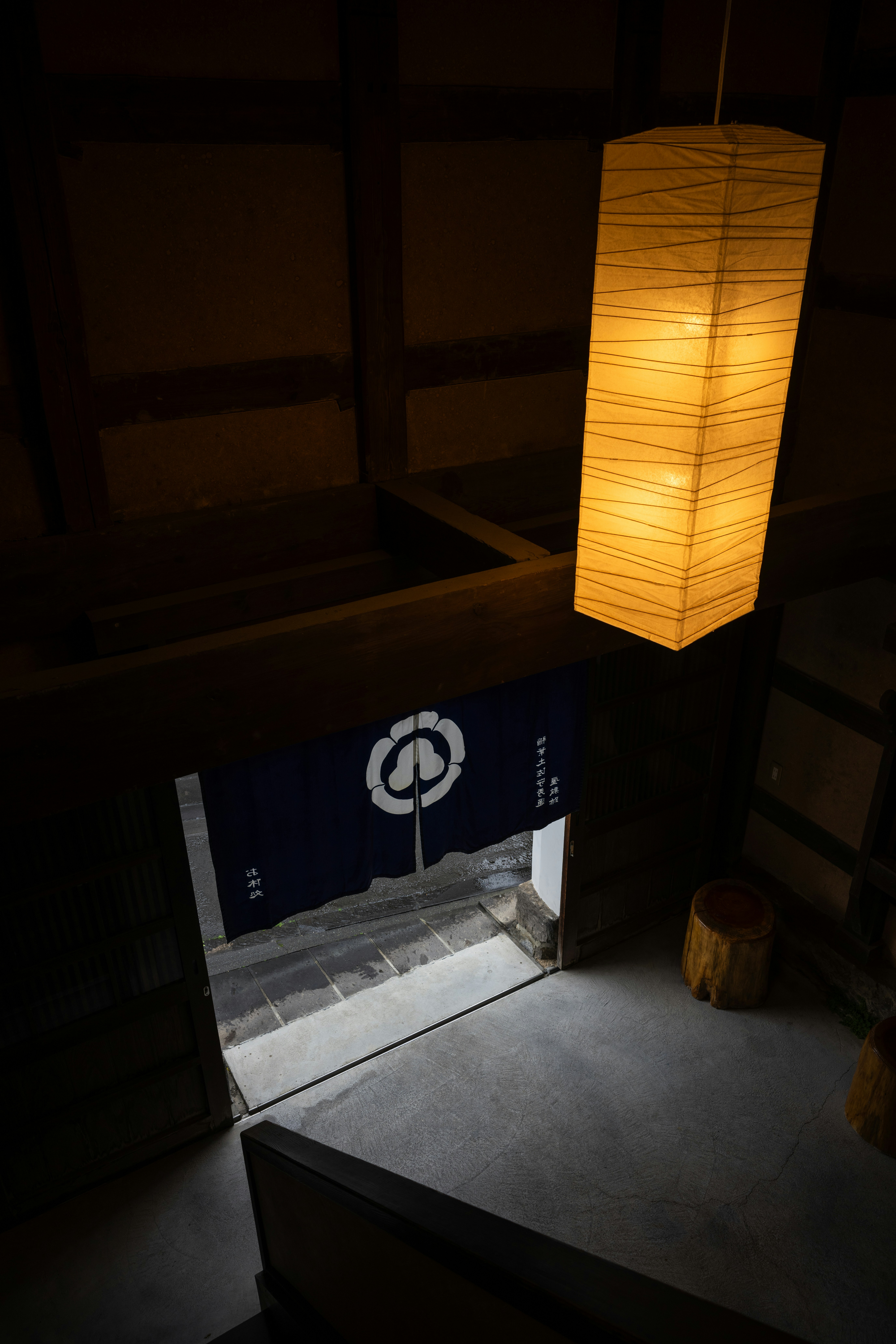 Amber Lantern at the Threshold: Quiet Light in a Traditional Interior