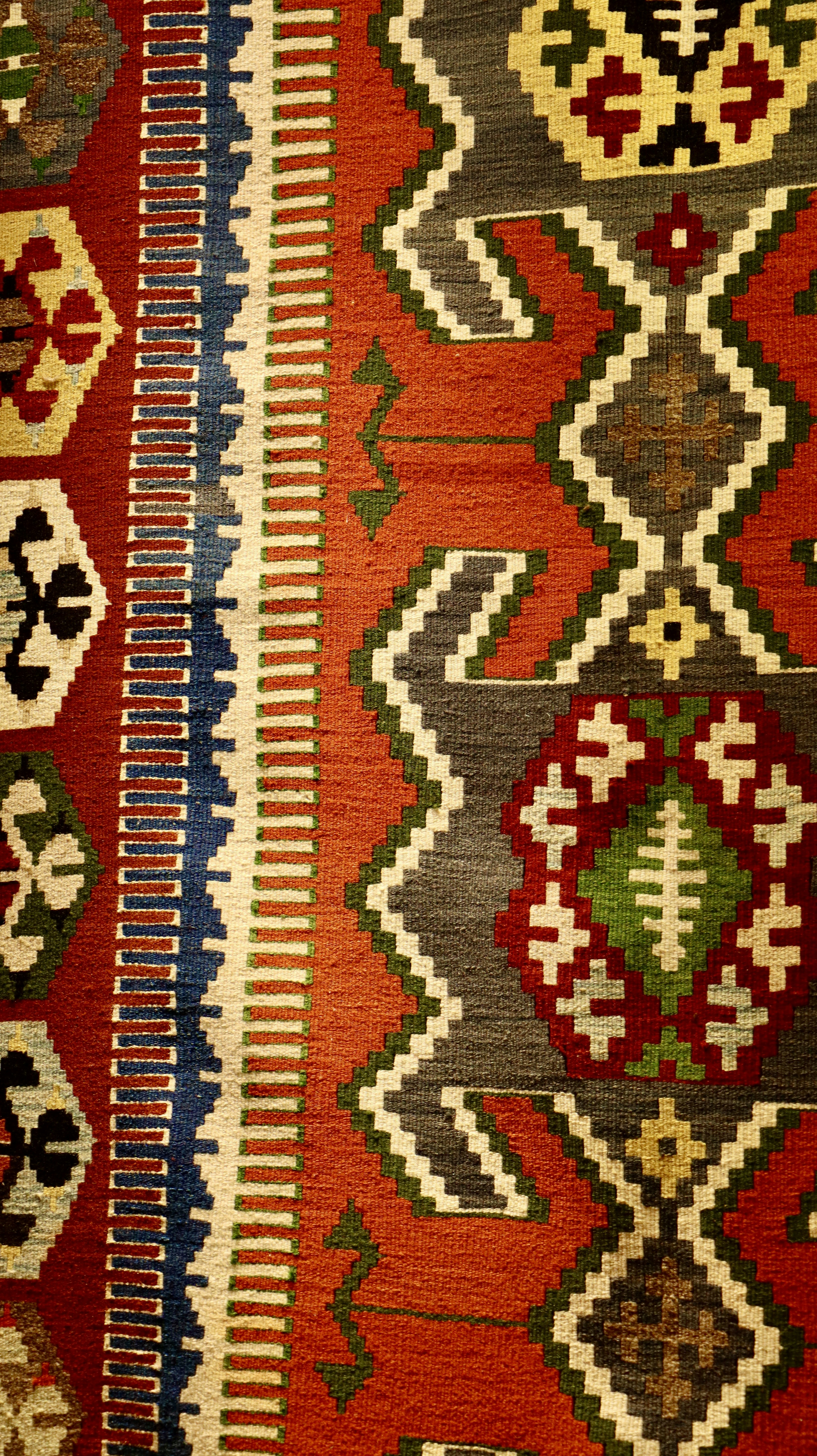 A close up of a red and black rug photo – Free Grand bazaar Image on ...