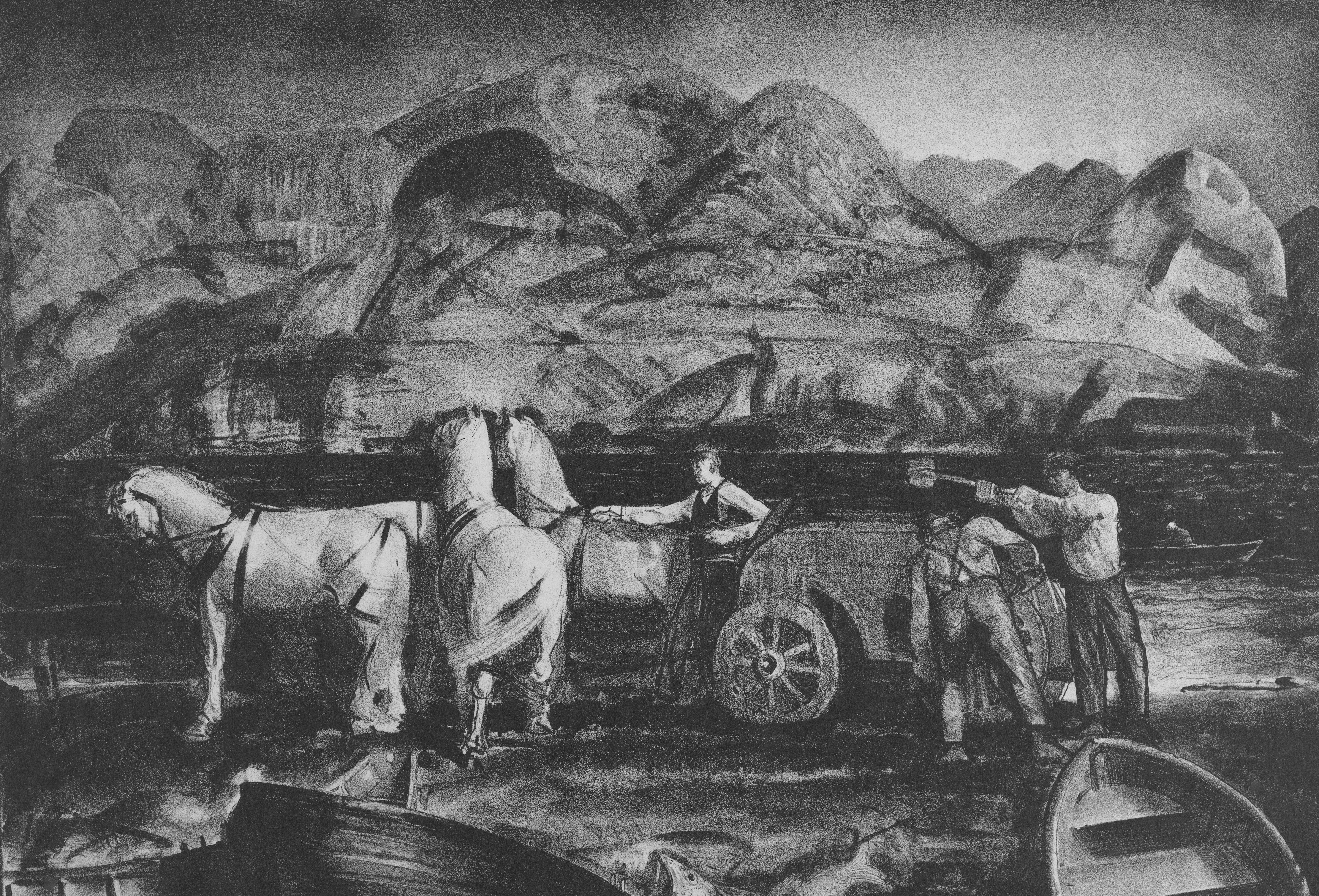 Hushed Labor by the Rocky Seashore