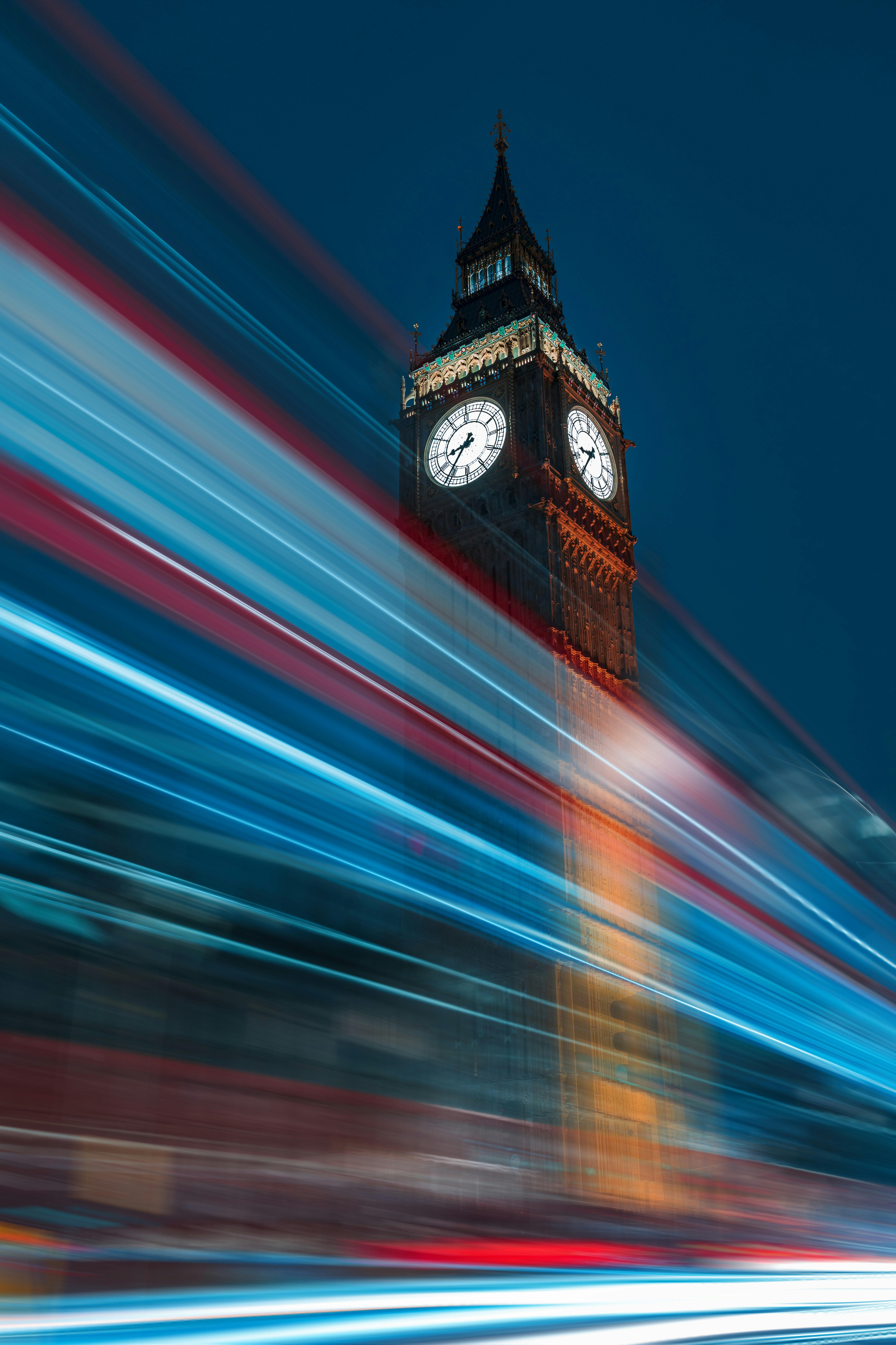 the big ben clock tower towering over the city of london