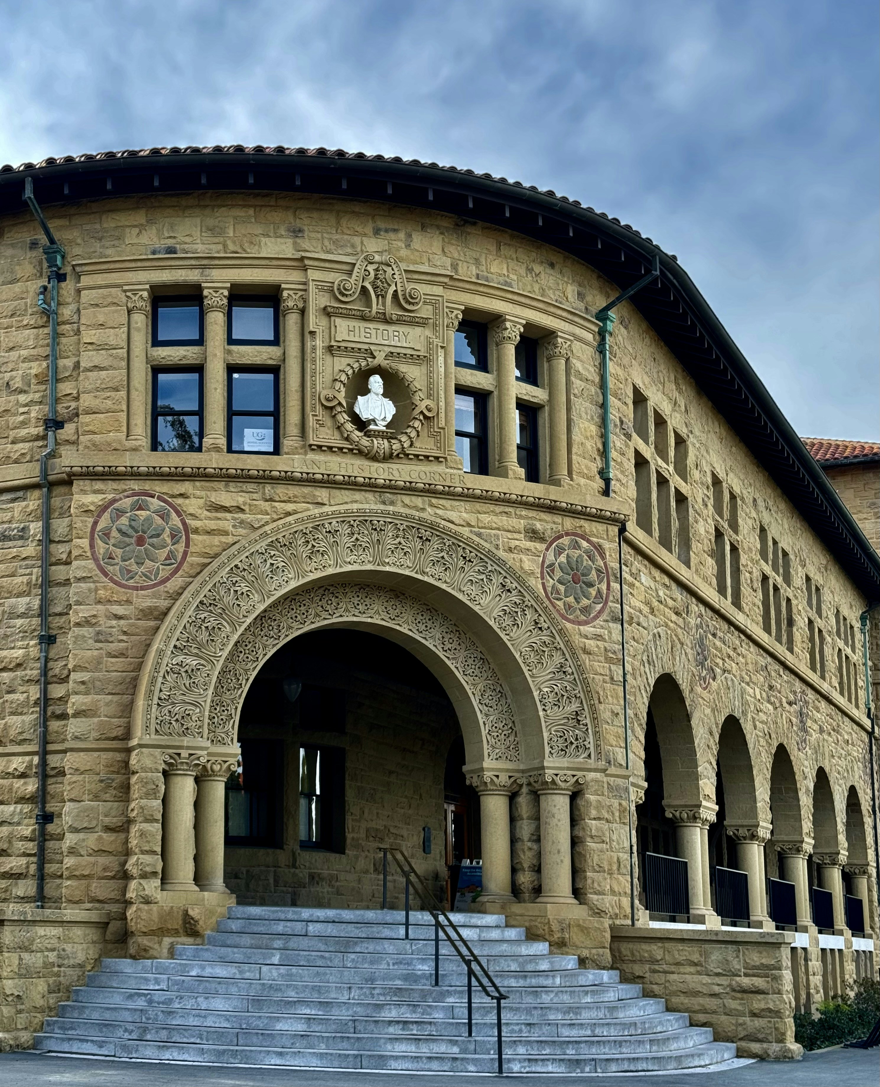 Archway of Time: Steps to the History Wing
