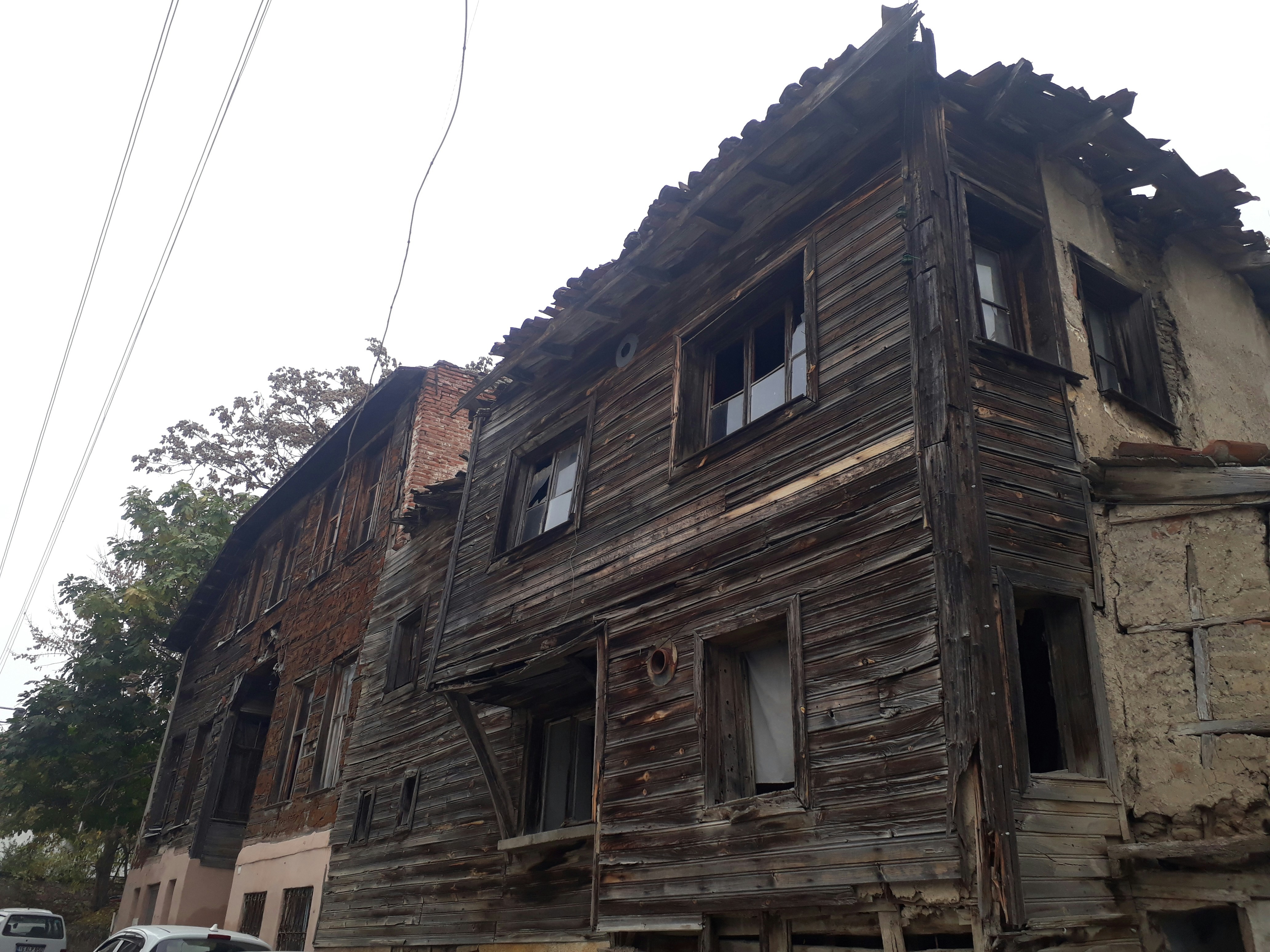 Aging Facades: Echoes of Time