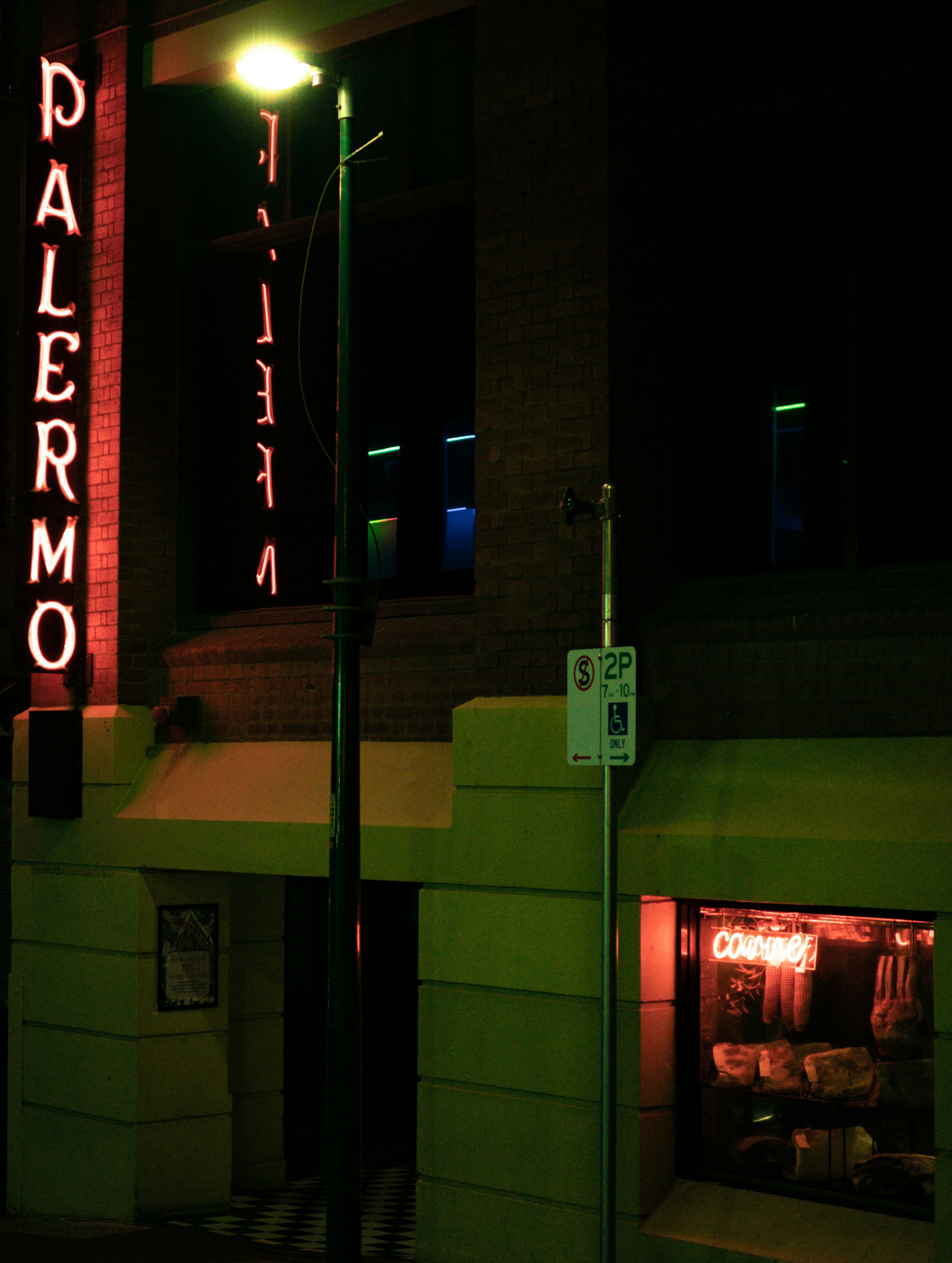 Neon Night in the City: Palermo’s Edge