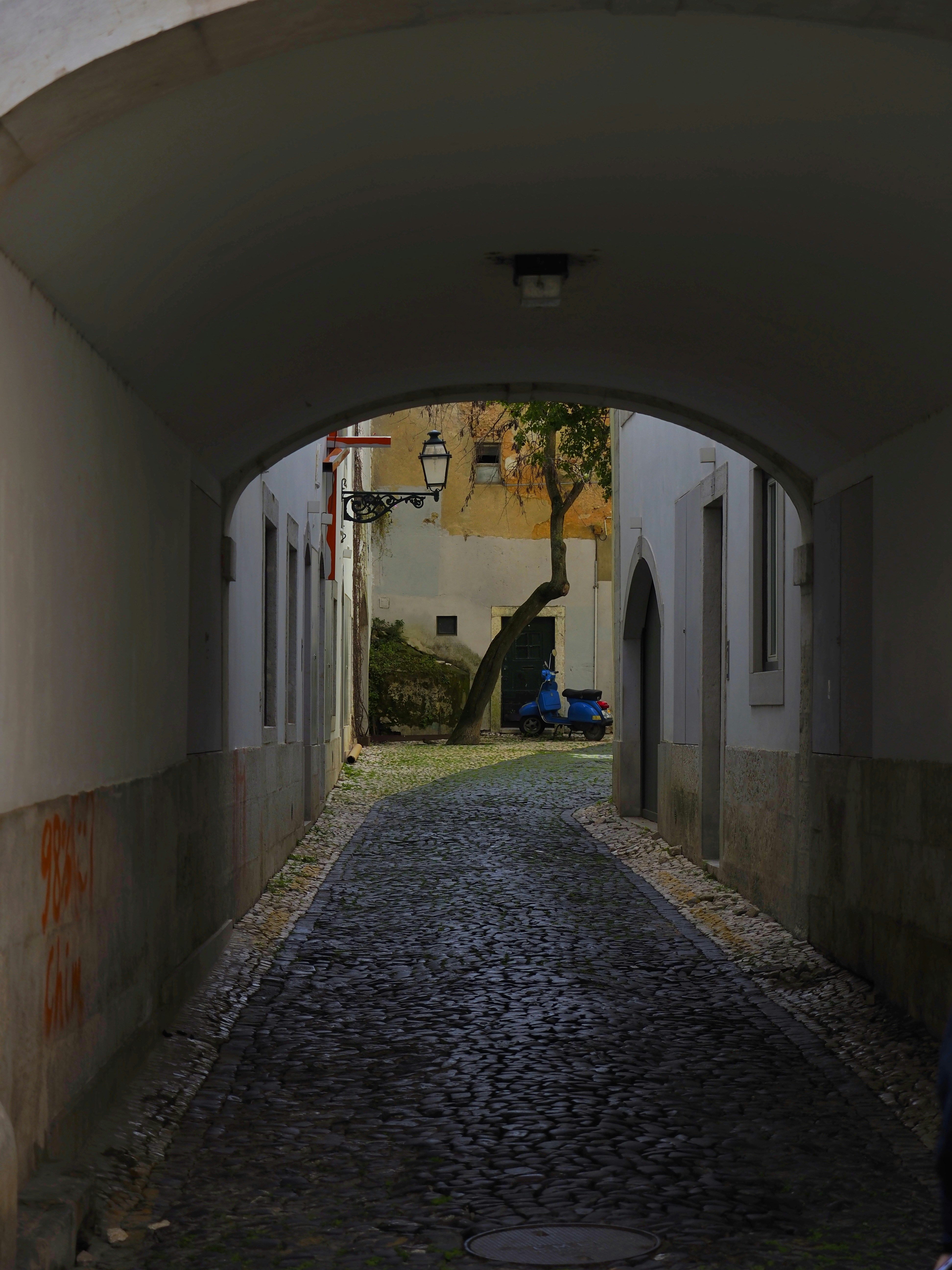 An alleyway in Alfama, Lisbon