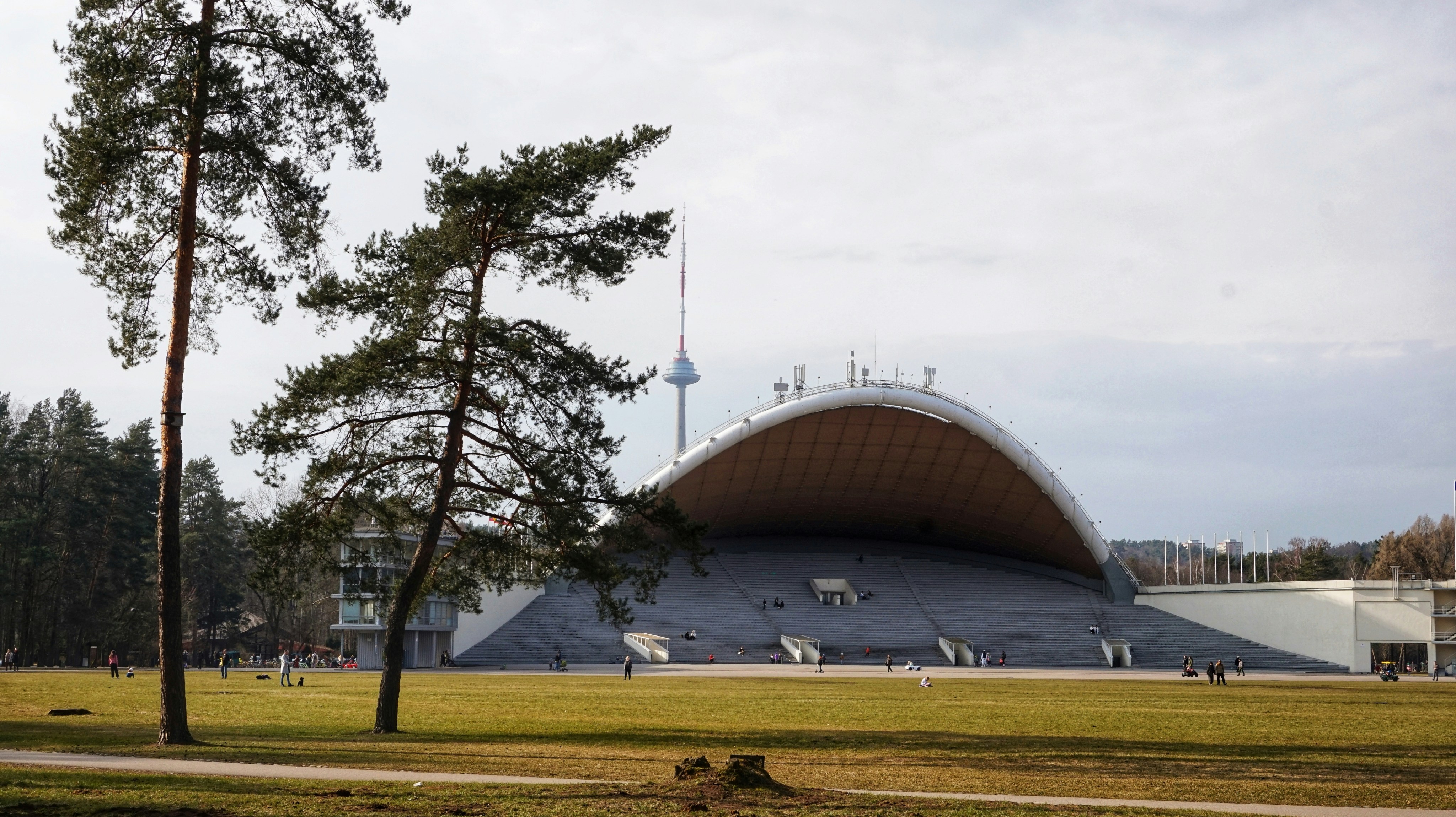 A large building with a dome on top of it photo – Free Lithuania Image ...