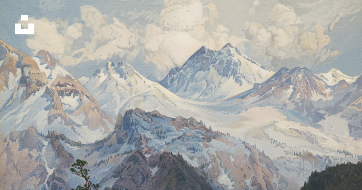전경에 소나무가 있는 산맥의 그림 사진 Unsplash의 무료 기록의 이미지