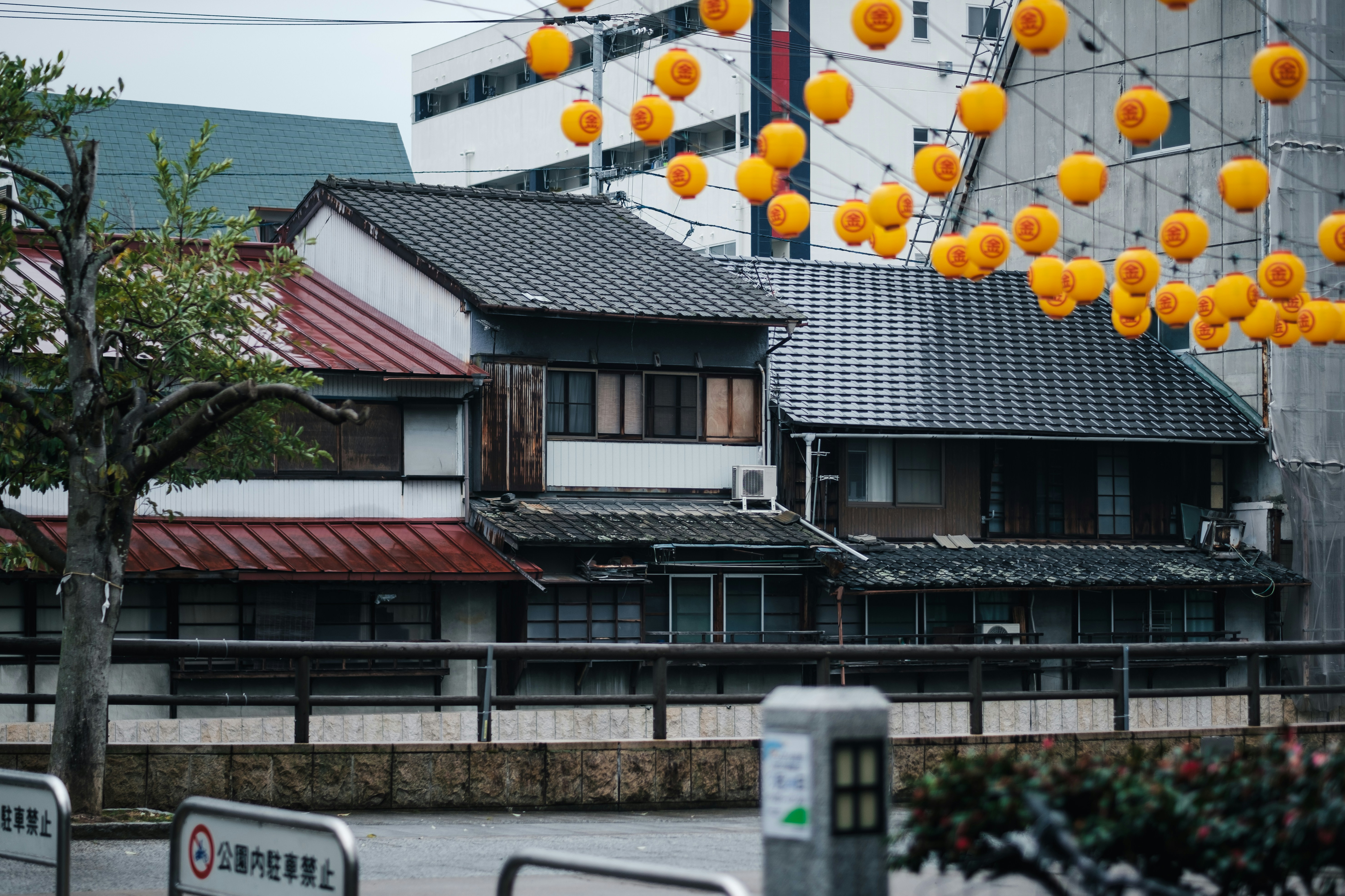 Lanterns over a Quiet Heritage Street