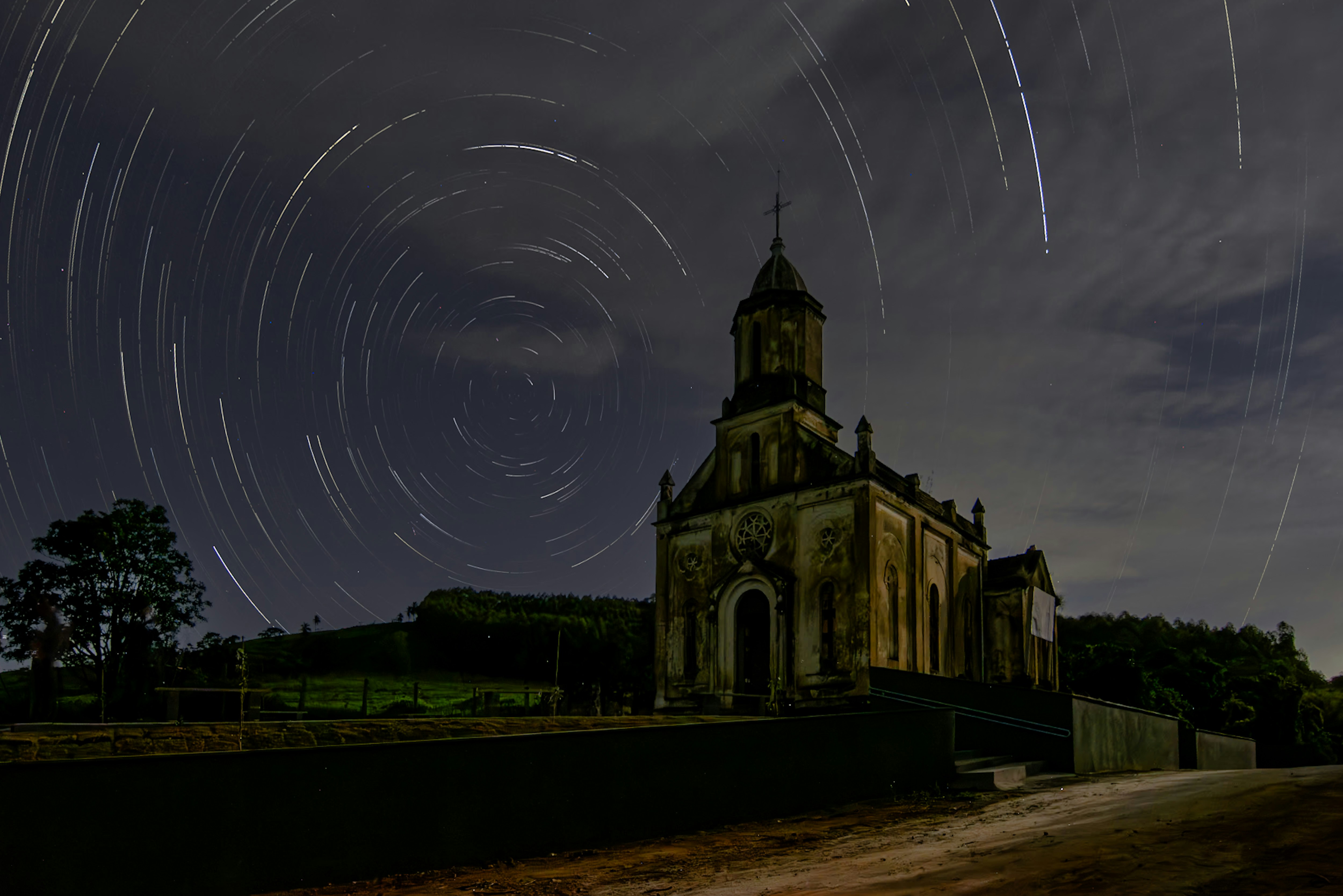 Celestial Dance Over Sacred Ground