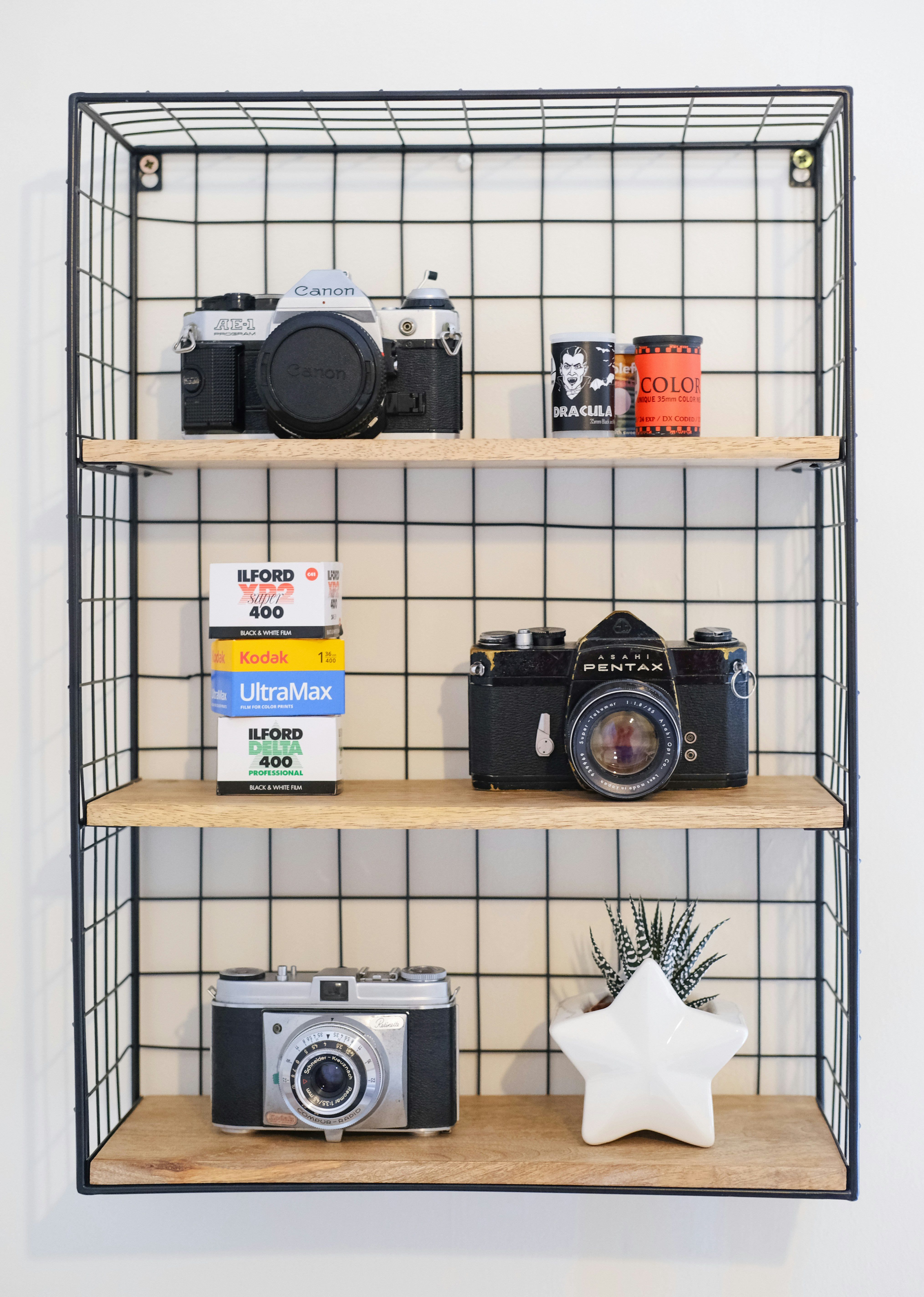 Shelf of Time: A Quiet Gallery of Vintage Cameras