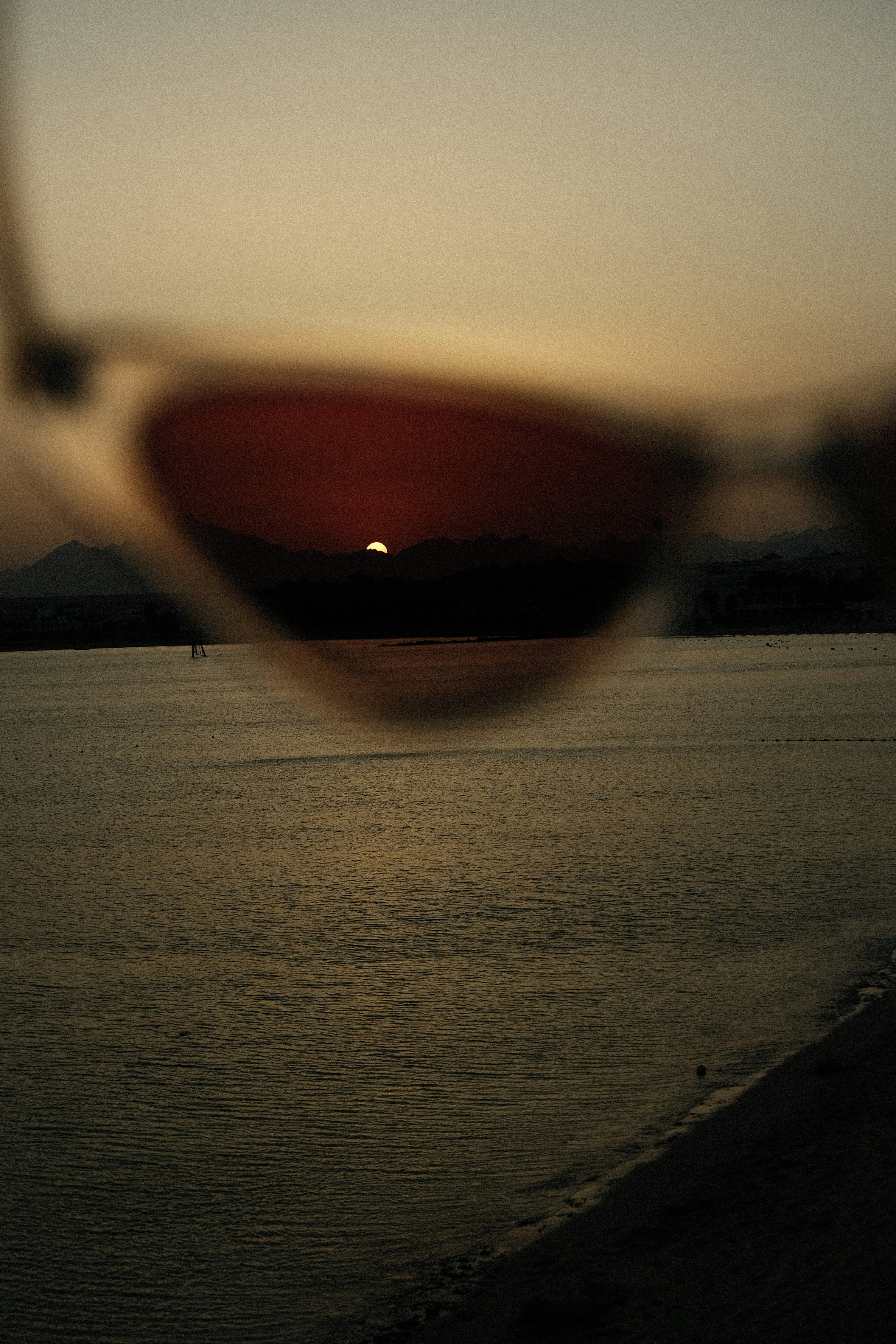 Sunset Framed by a Blur