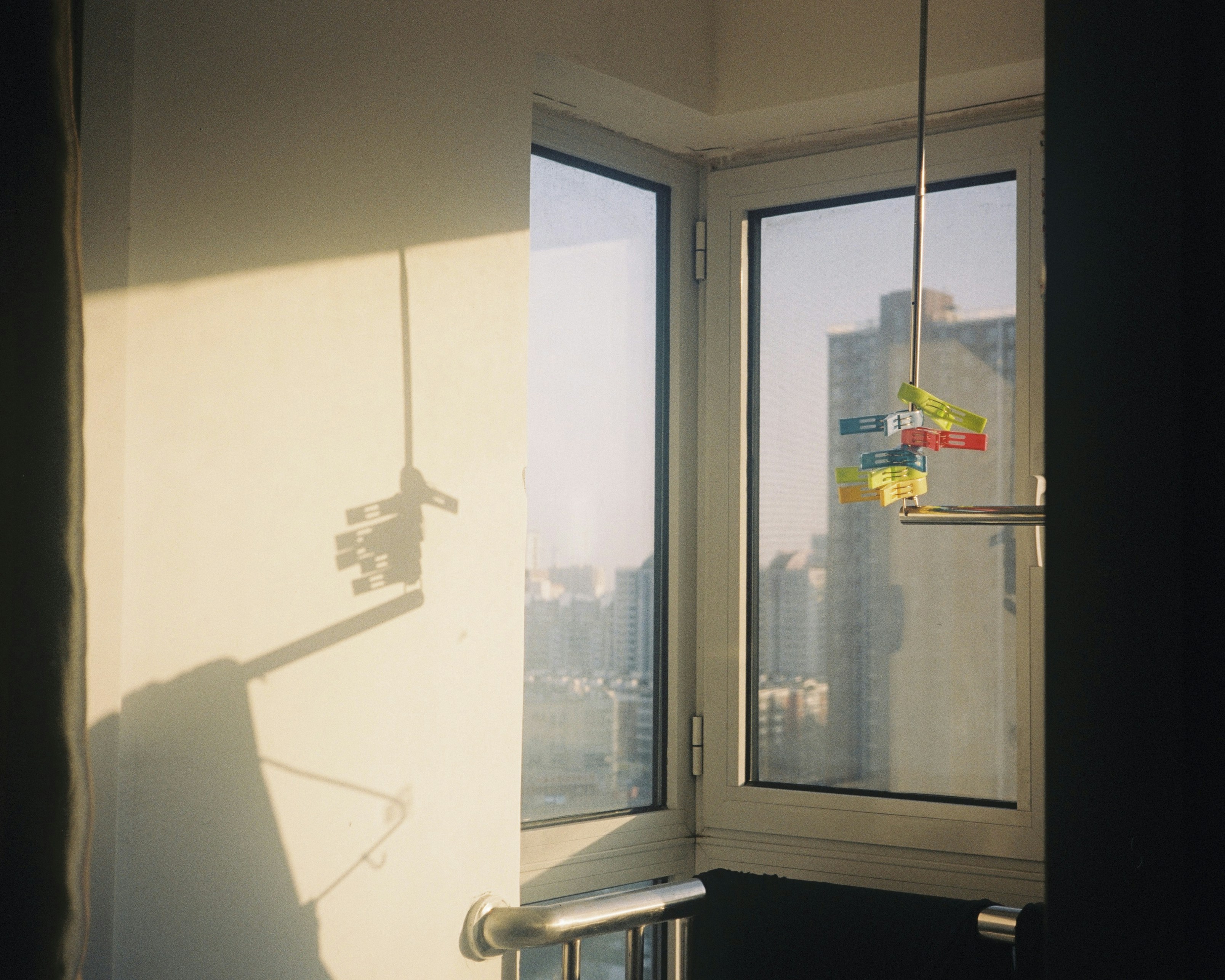 Sunlight and Shadows on the Corner Window
