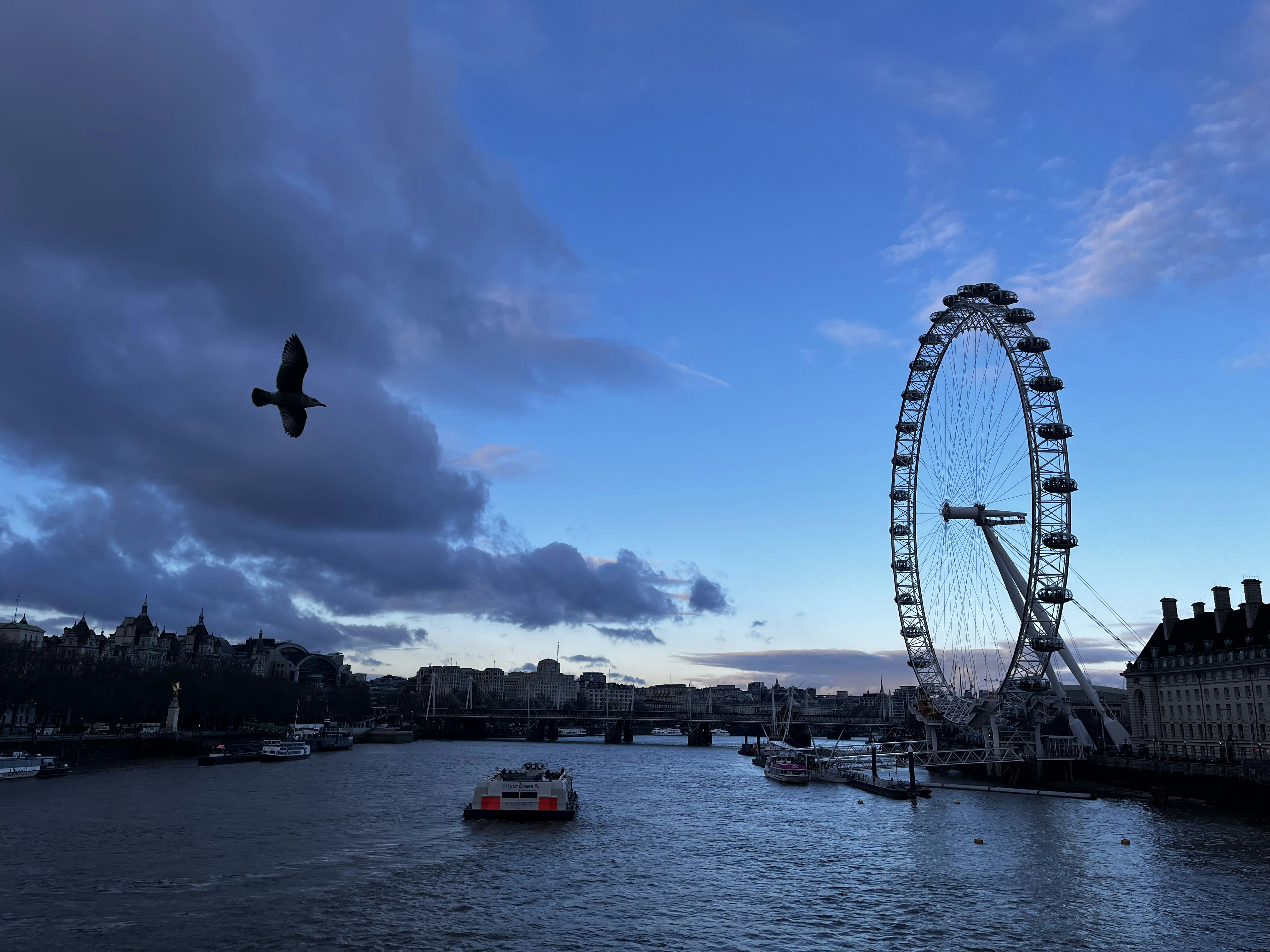 Twilight on the Thames: The London Eye Anchors Dusk on the River