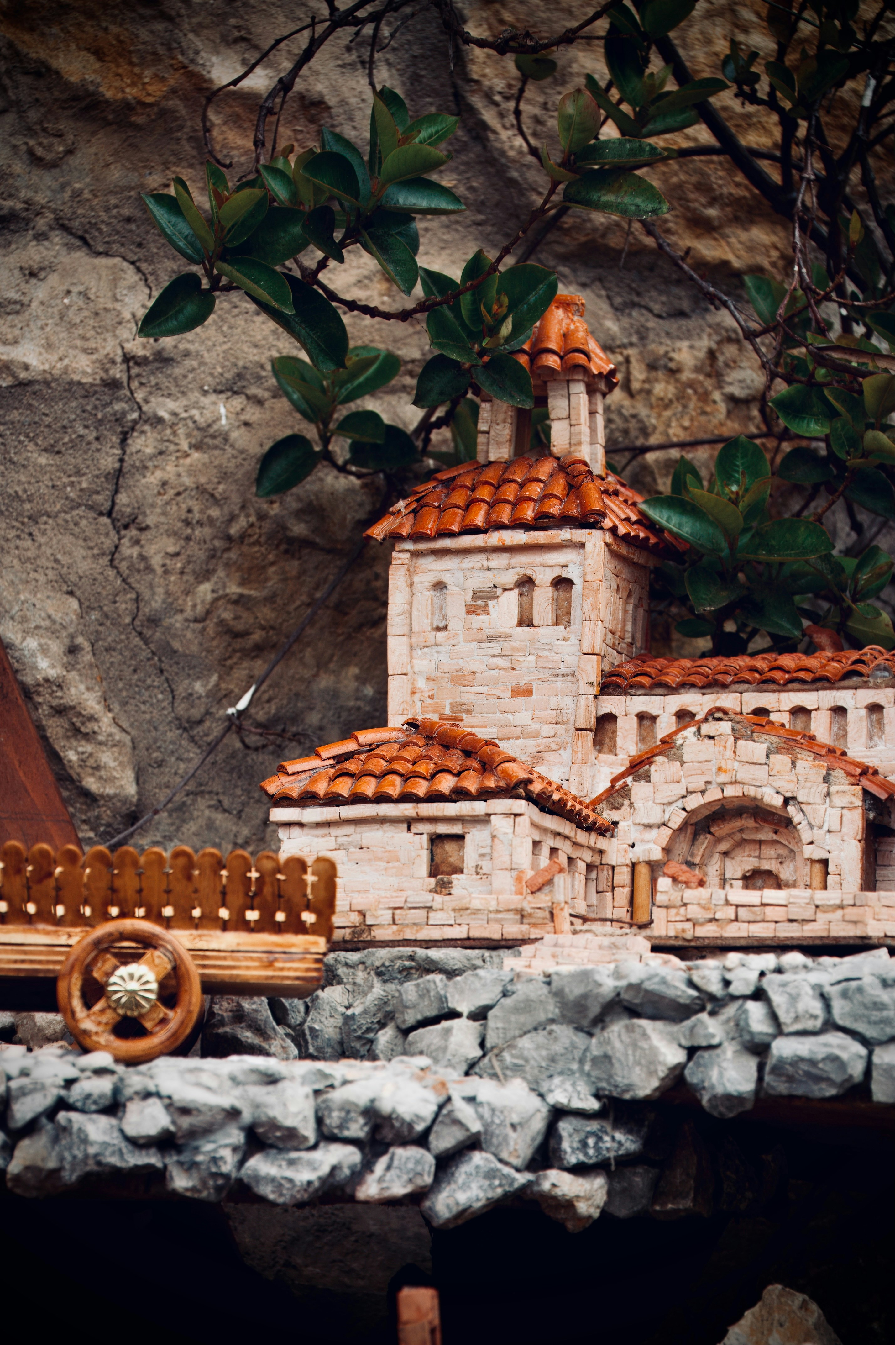 Miniature Chapel in a Stone Garden