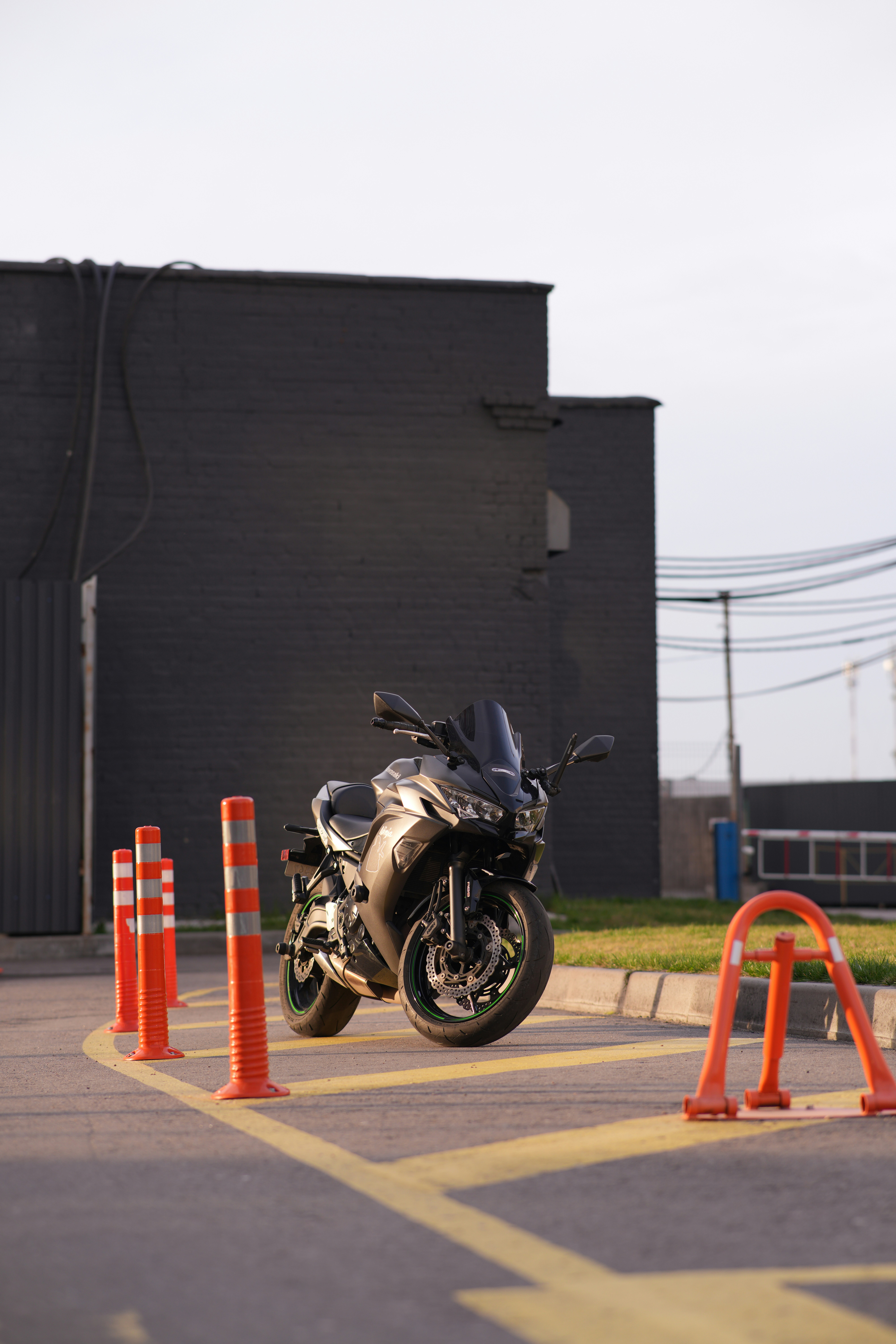 Urban Ride: A Motorcycle's Solitude