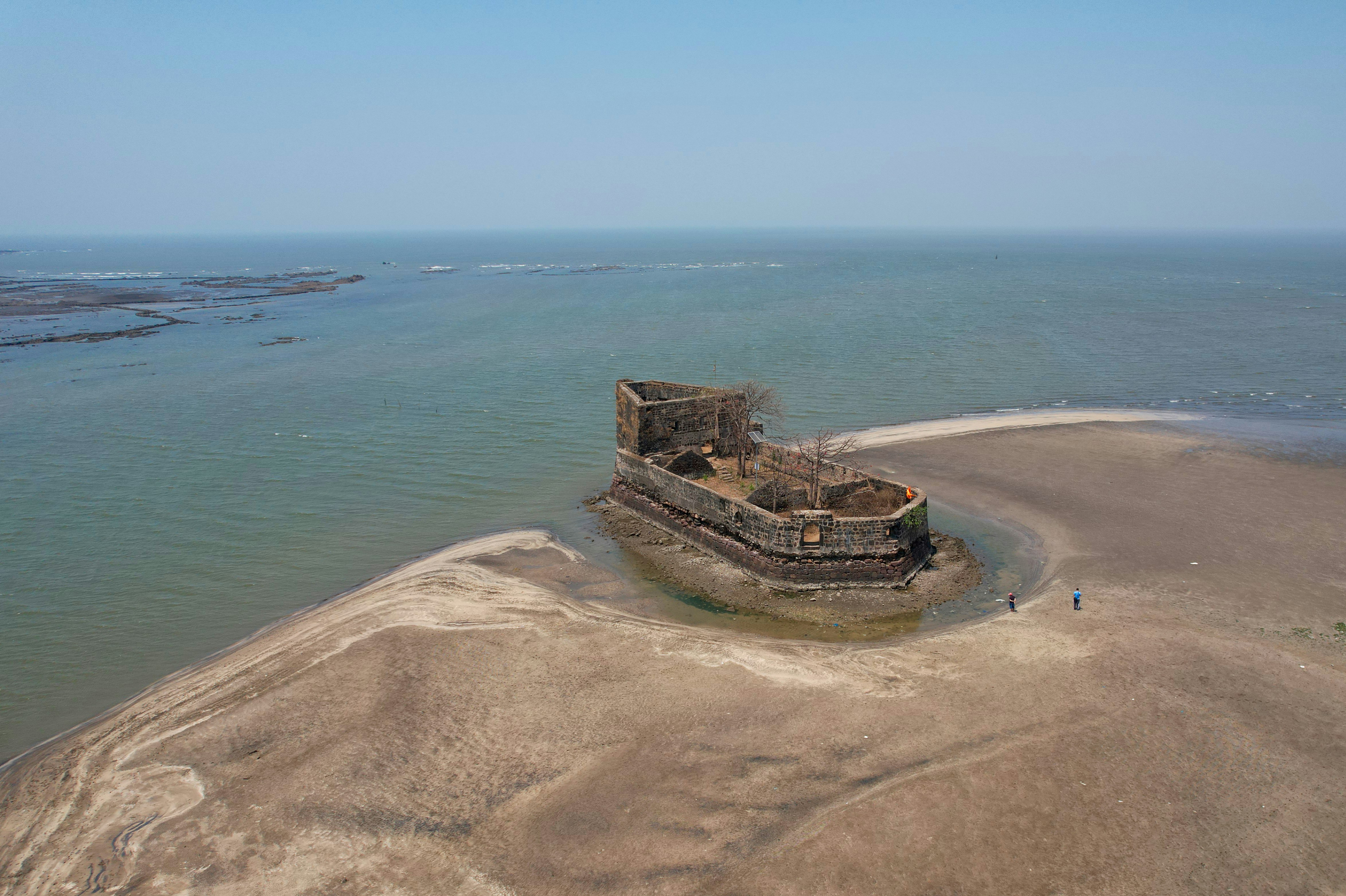 Salt-Washed Bastion on a Narrow Sandbar