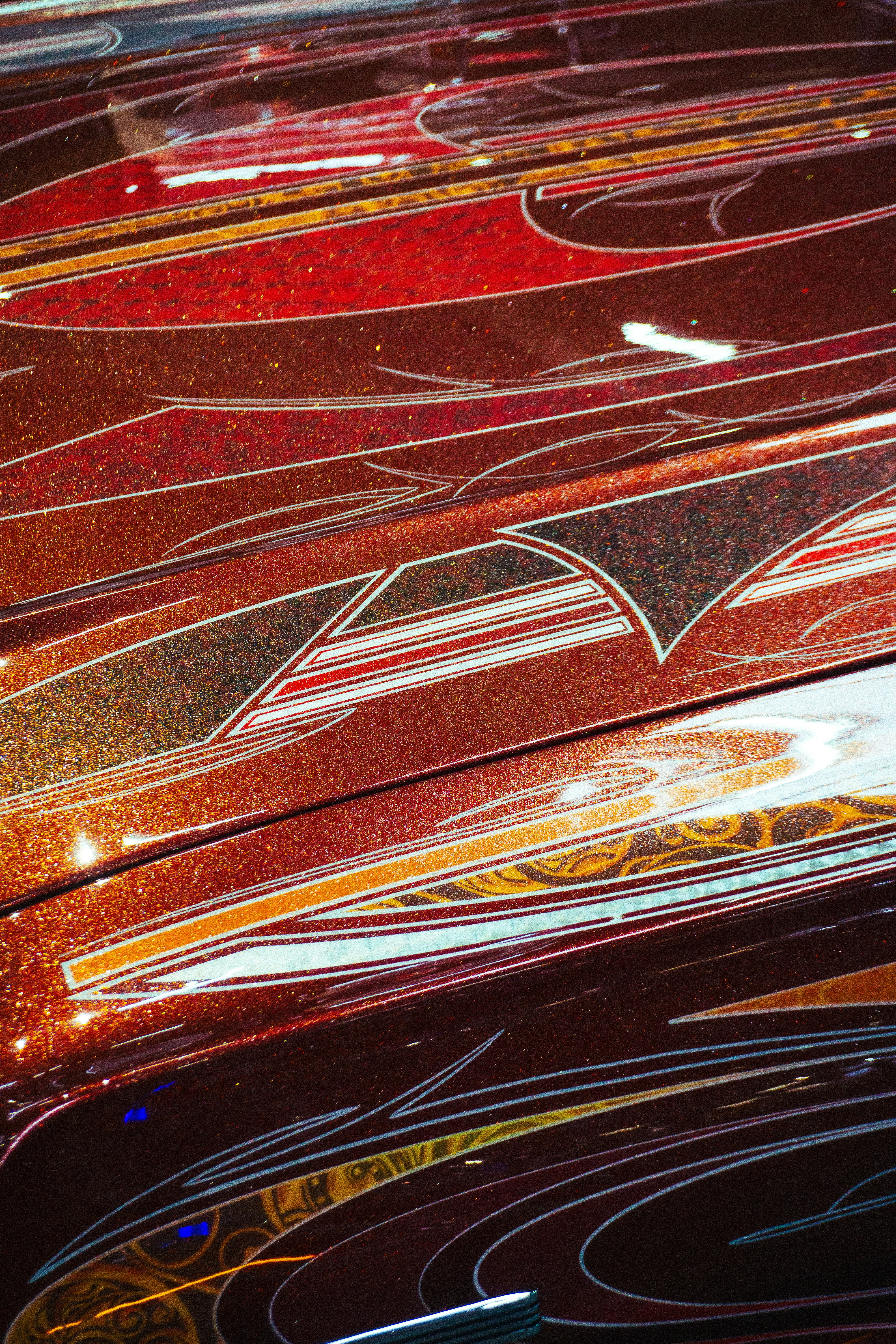 Twisted Chrome: A Splash of Metallic Flame Annotations