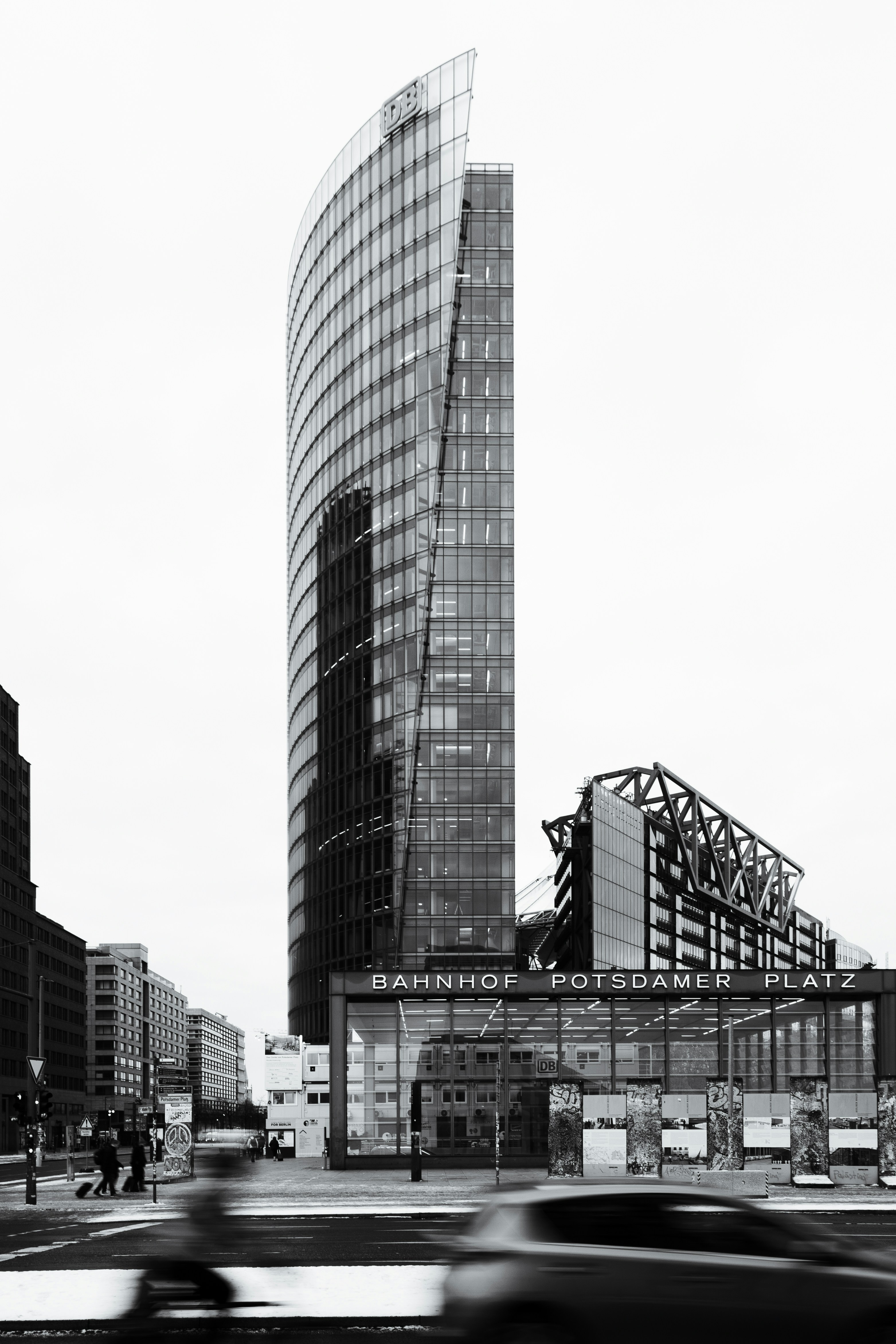 Crescent Glass Rising Over Potsdamer Platz