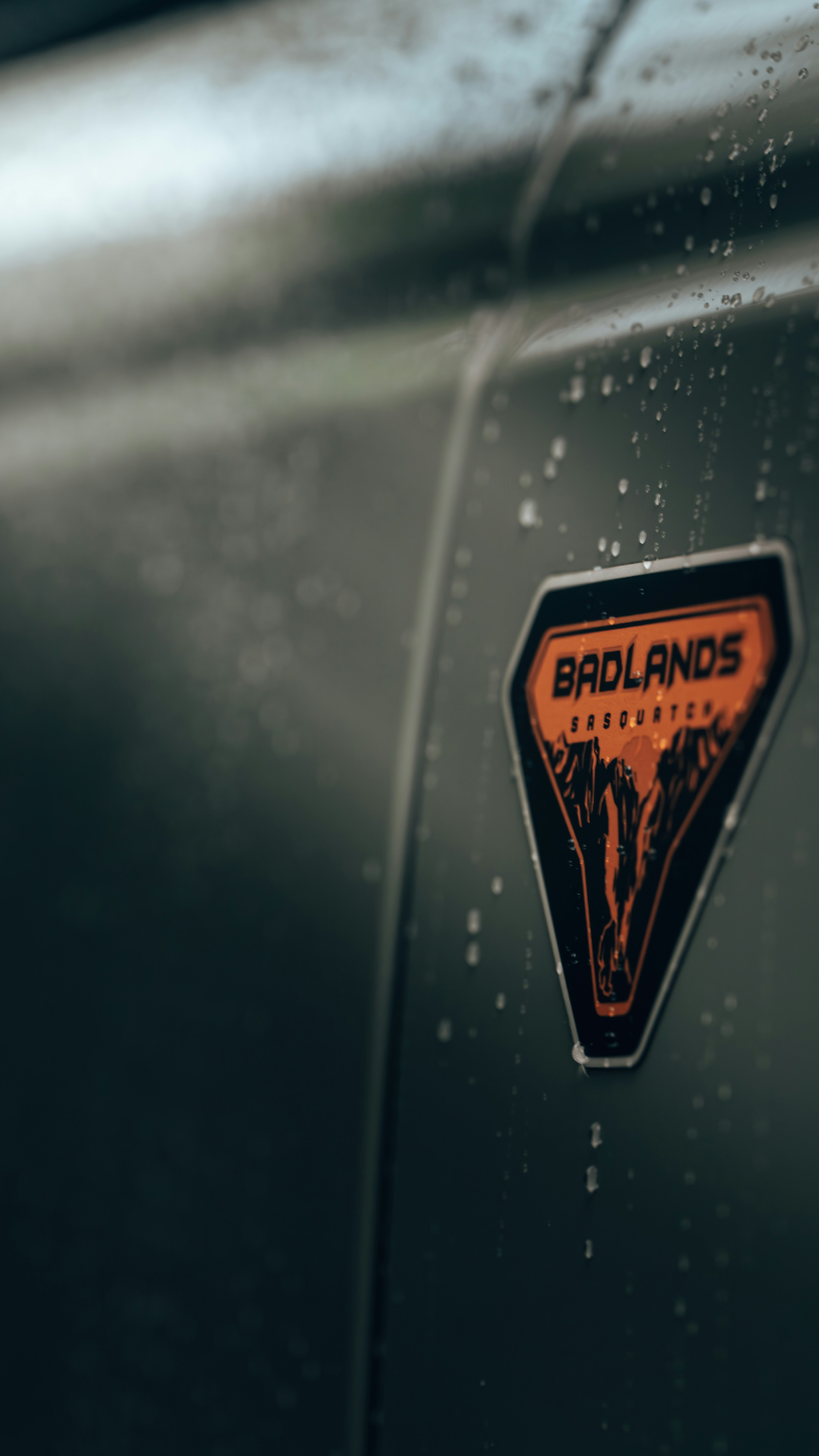 Badlands Emblem: A Quiet Close-Up on rugged Steel