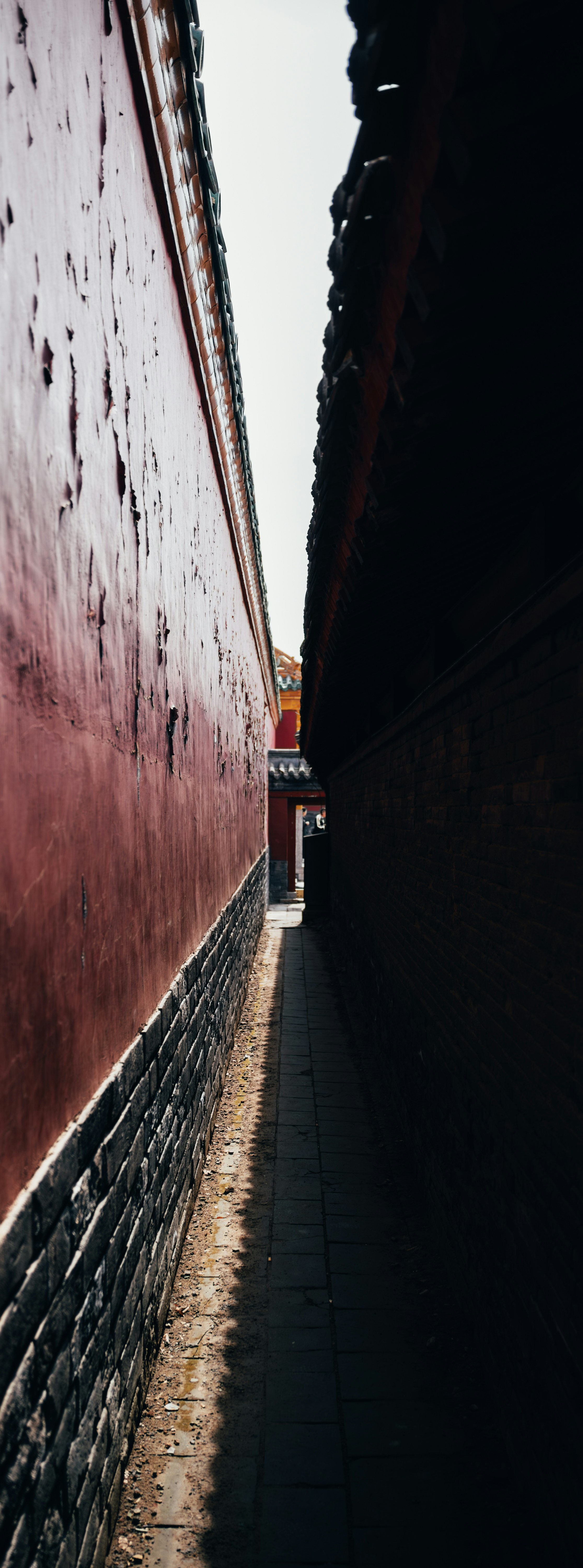 Dawn Reach: A Crimson Alley Narrowing Into Light