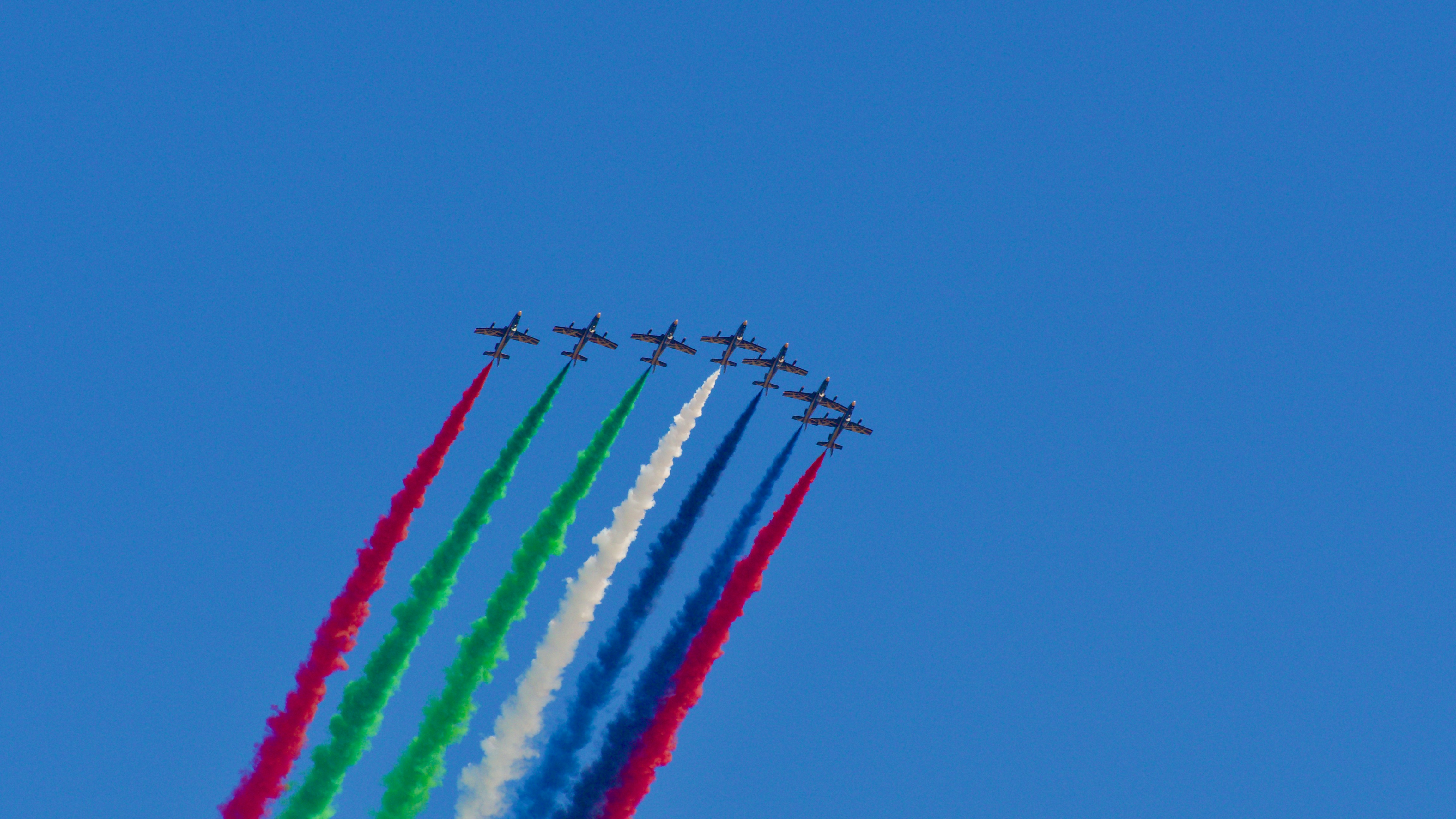 A group of airplanes flying in formation in the sky photo – Free Car ...
