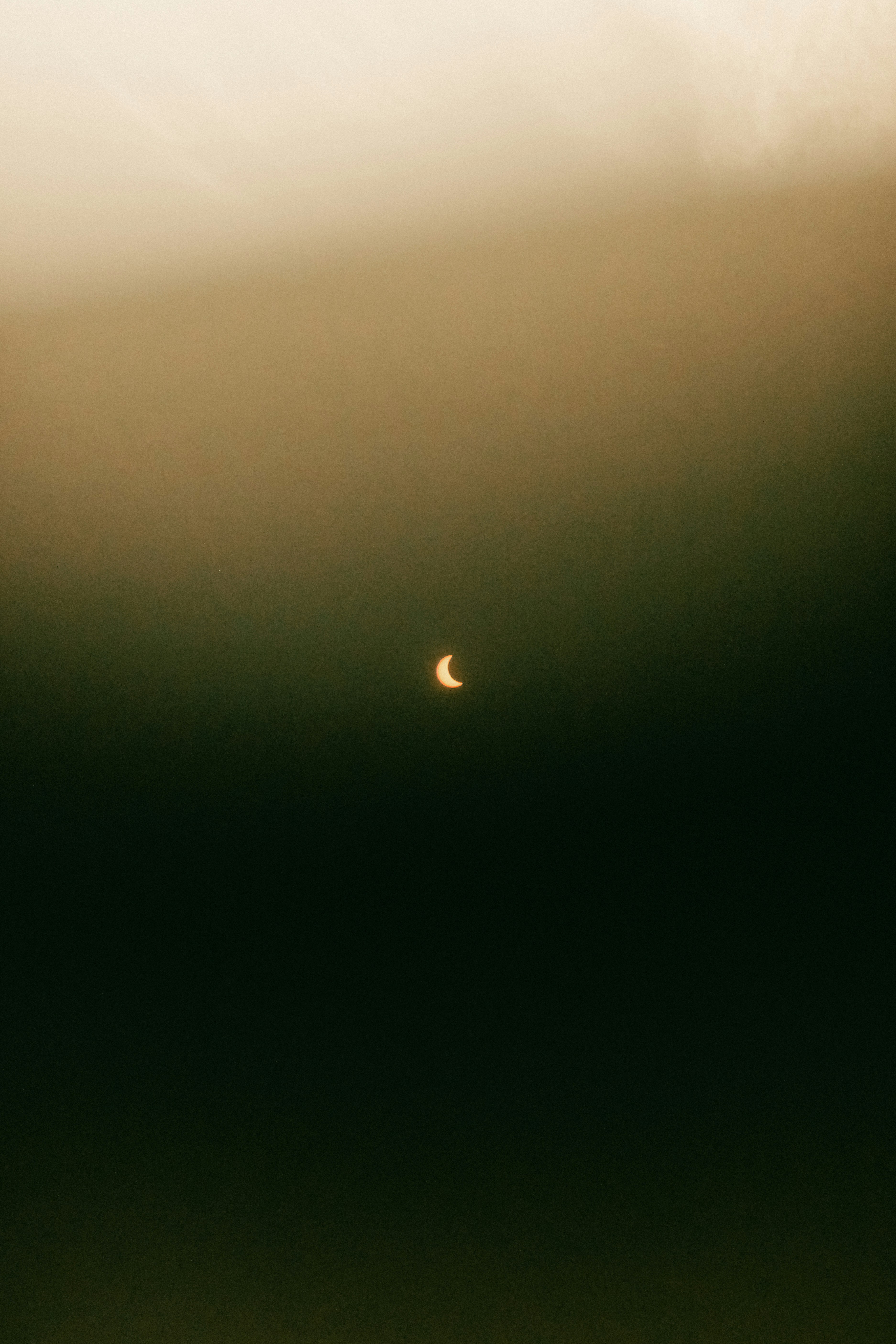 Dusk Crescent over a Velvet Horizon