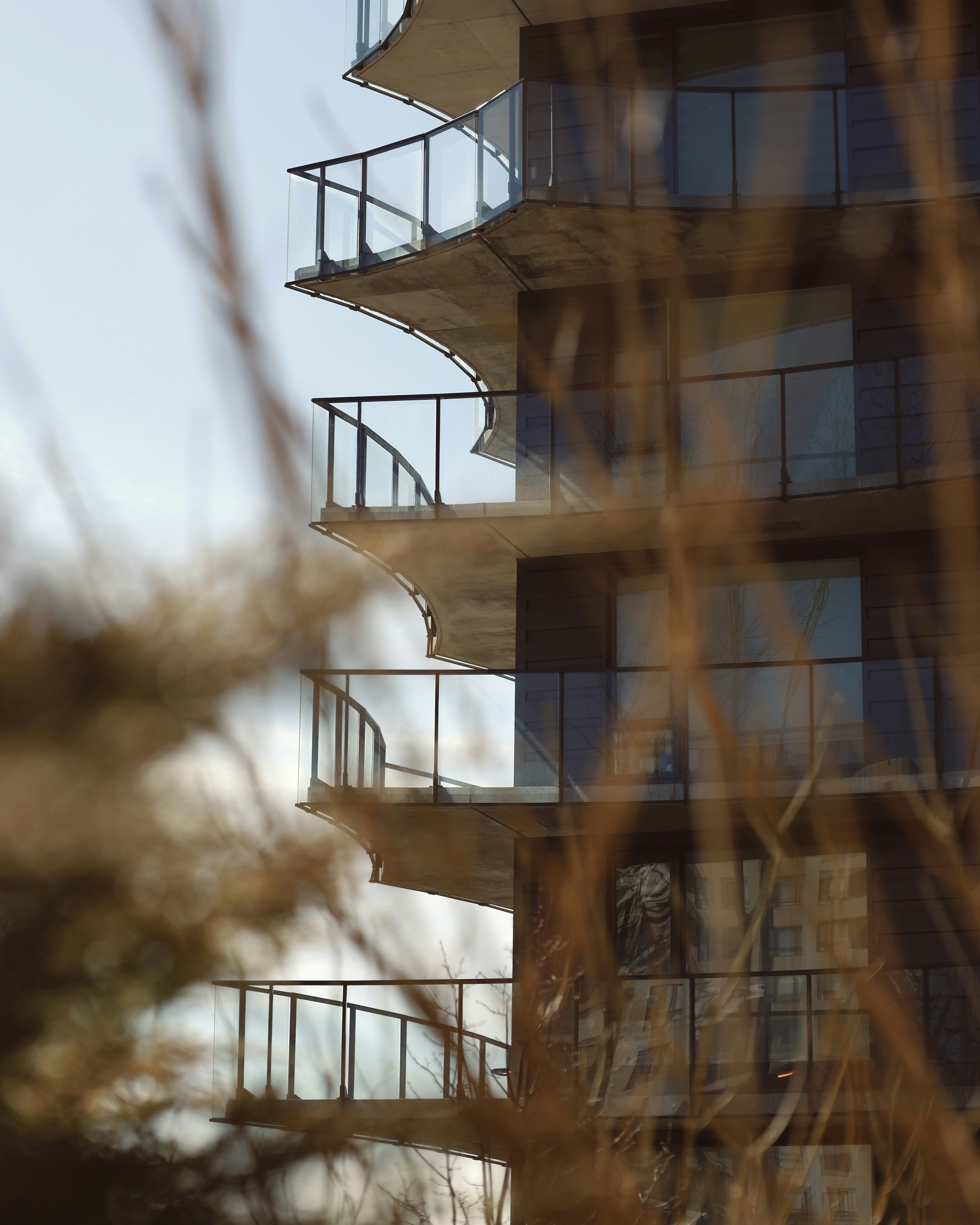 Balconies in Glass: A Vertical City Fragment