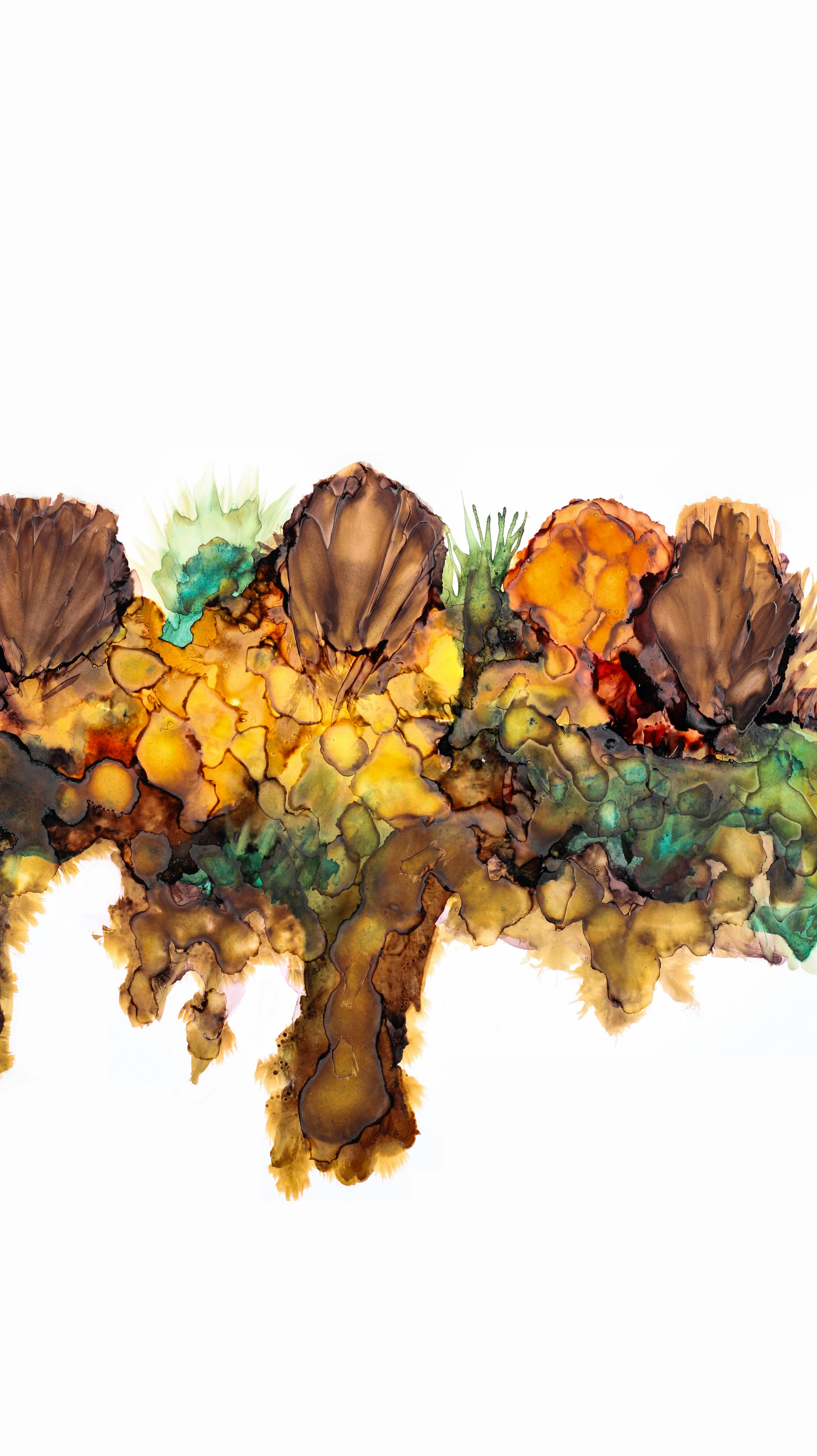Horizon of Autumnal Bloom: A Fluid Band of Color
