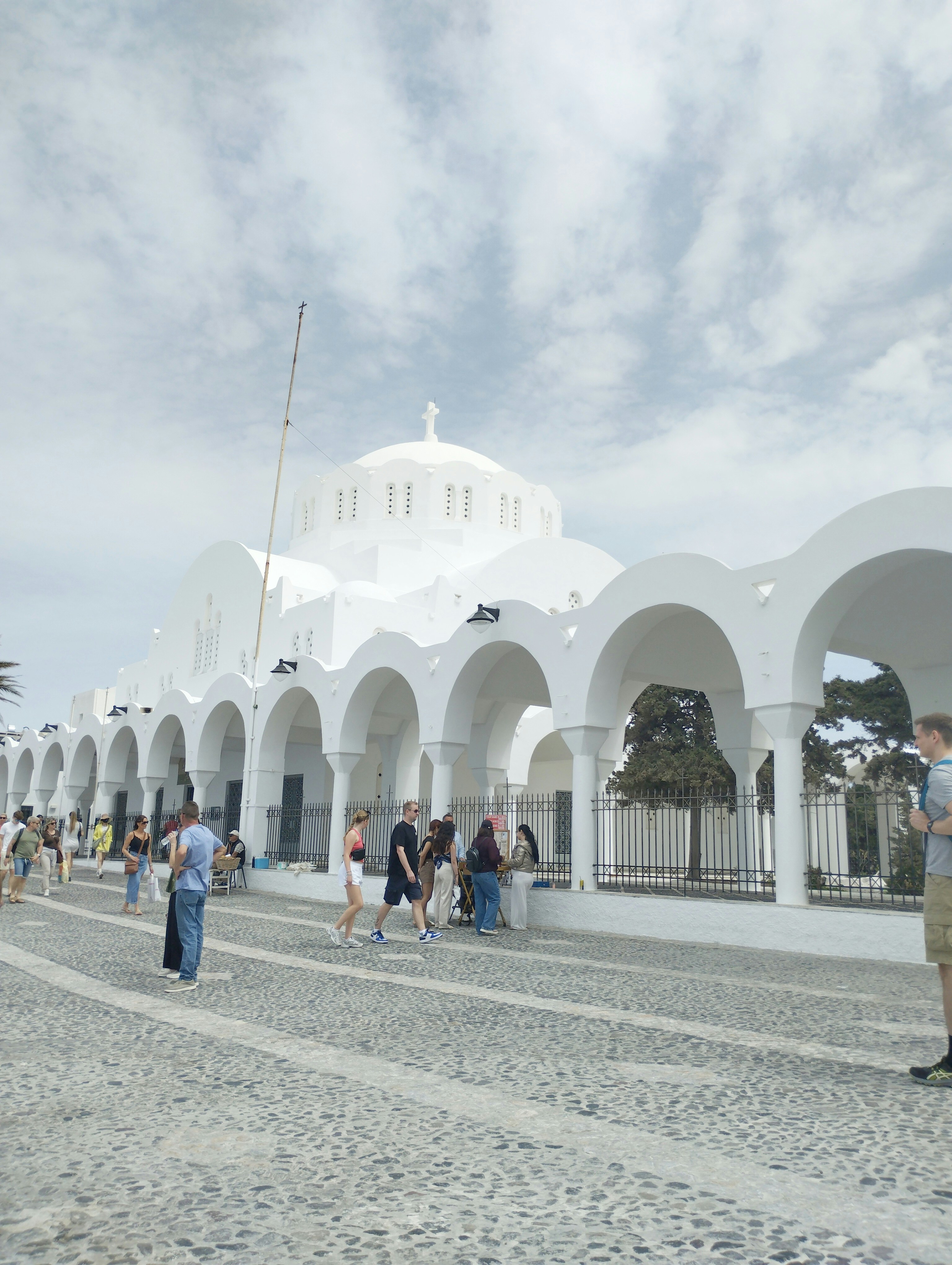 Amazing scenery from the beautiful island of Santorini Greece