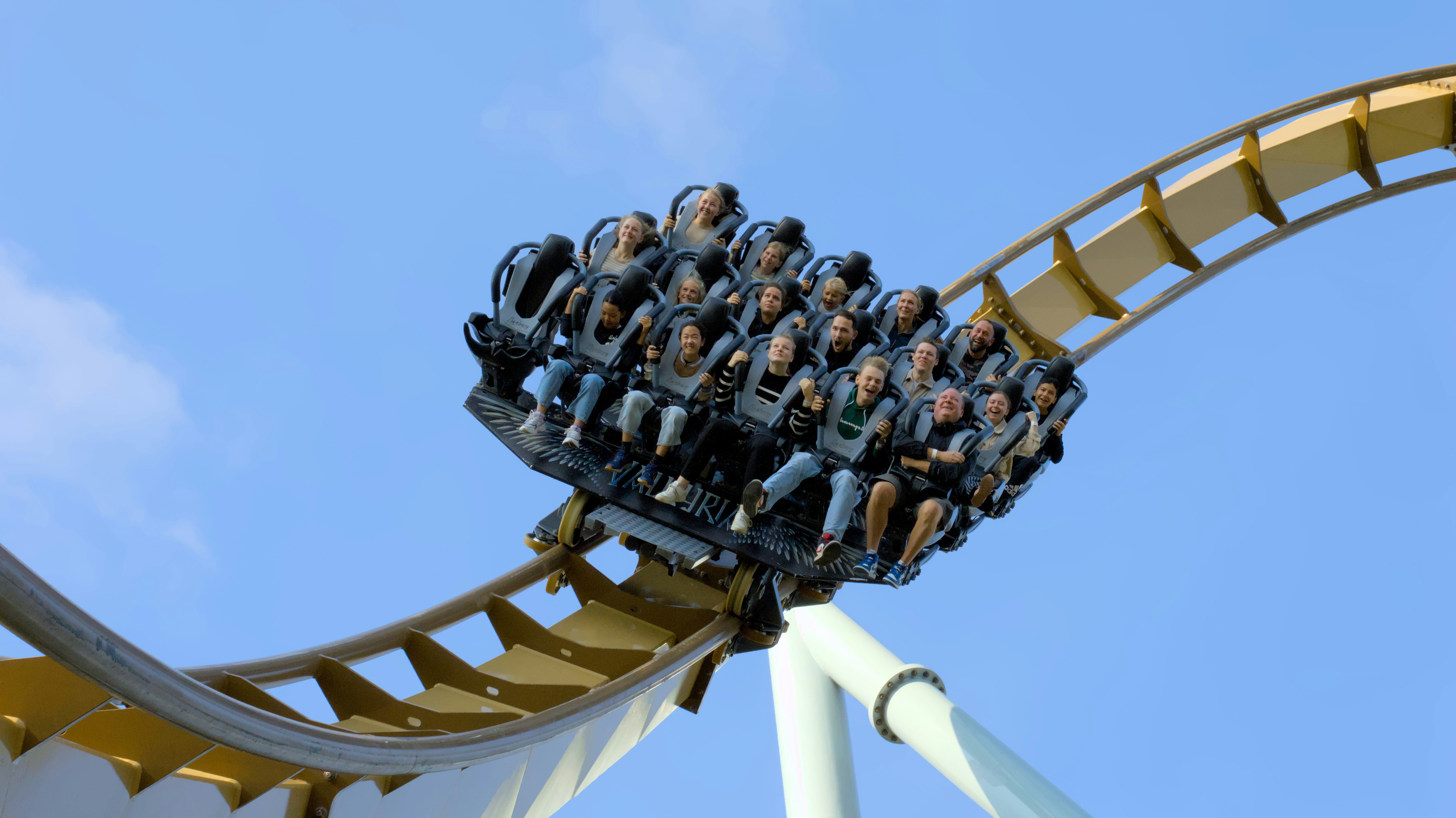 The roller coaster Valkyria at Liseberg amusement park in Göteborg, Sweden.