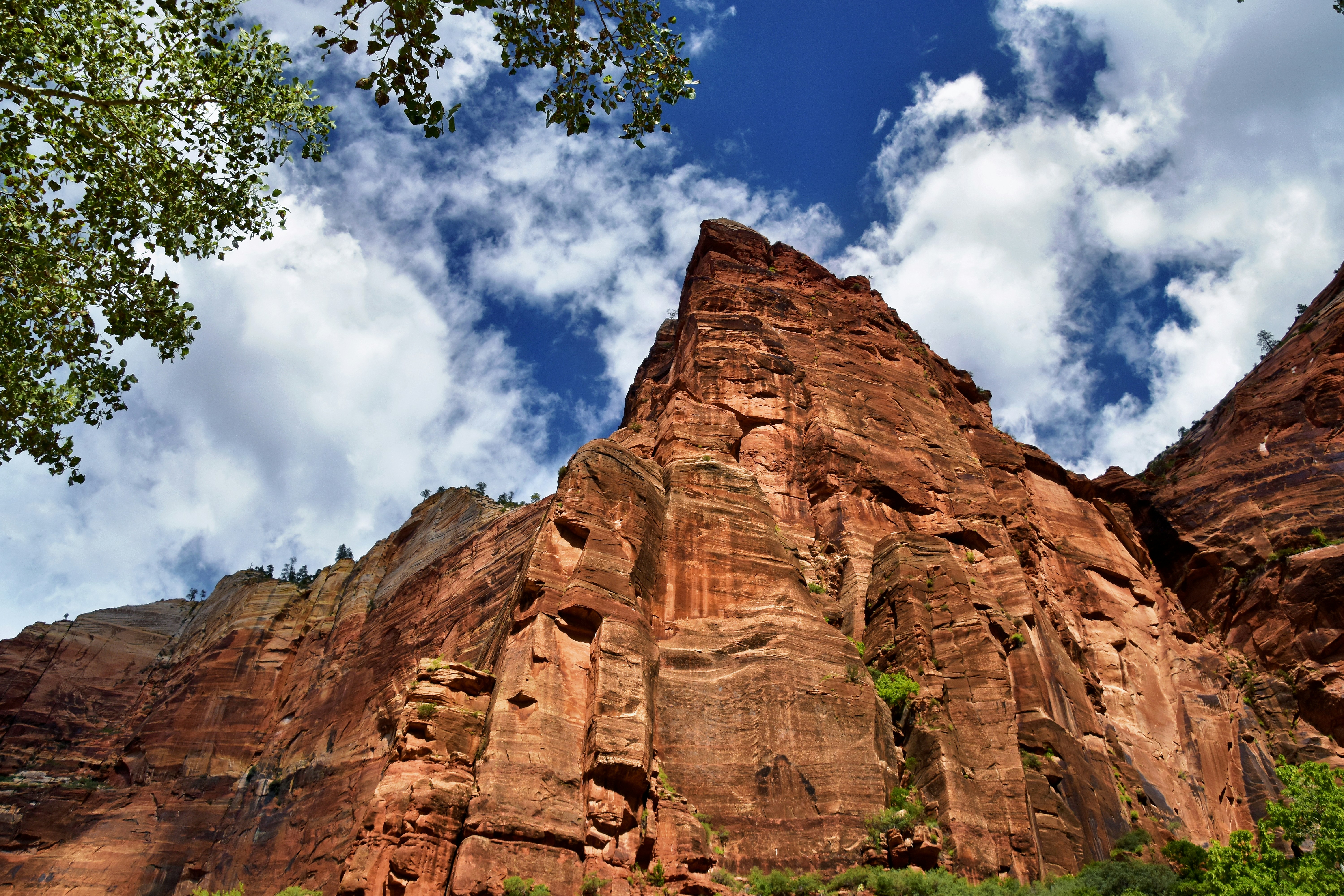 A very tall mountain with a sky in the background photo – Free Zion ...