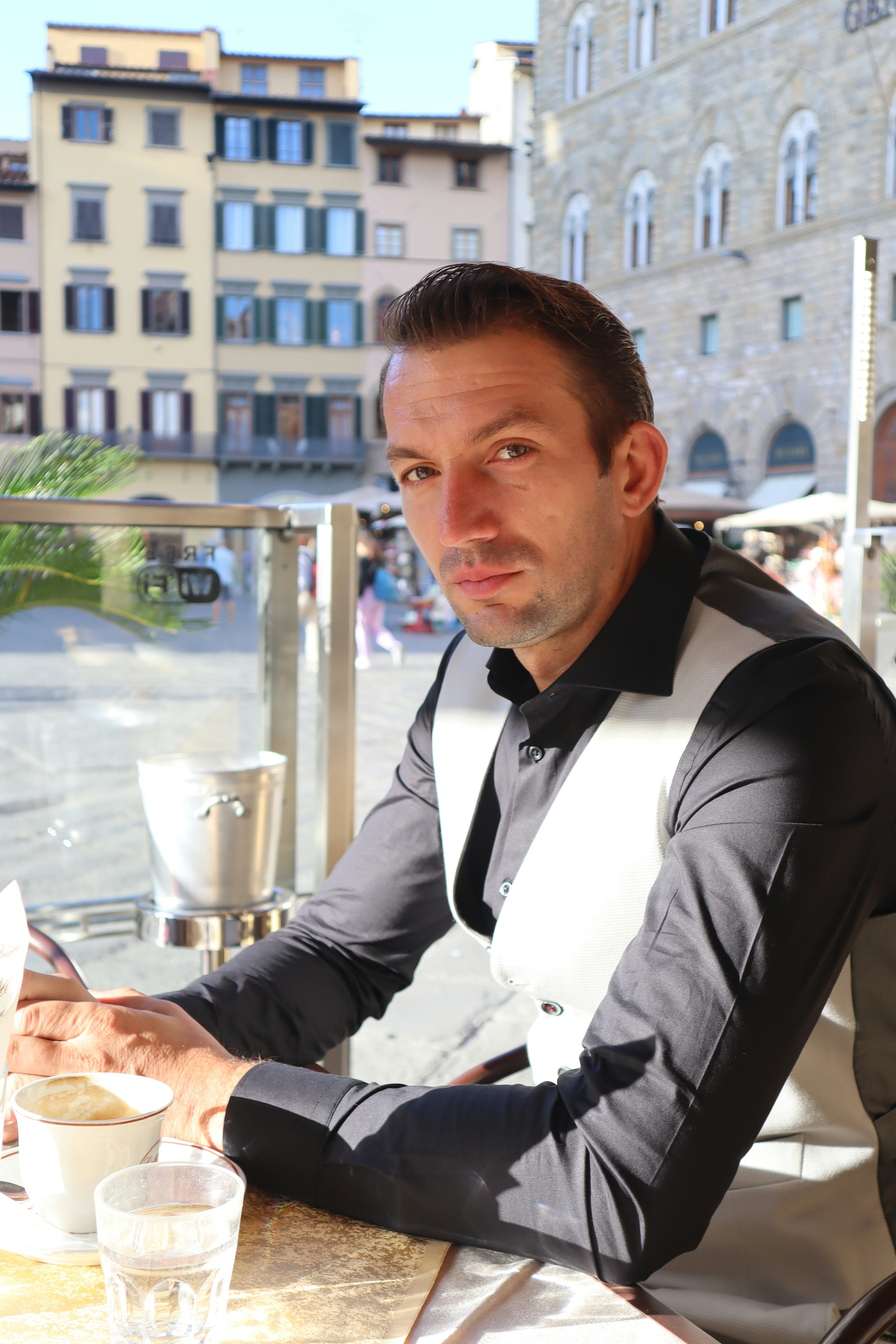 A Moment of Reflection in the Heart of Florence