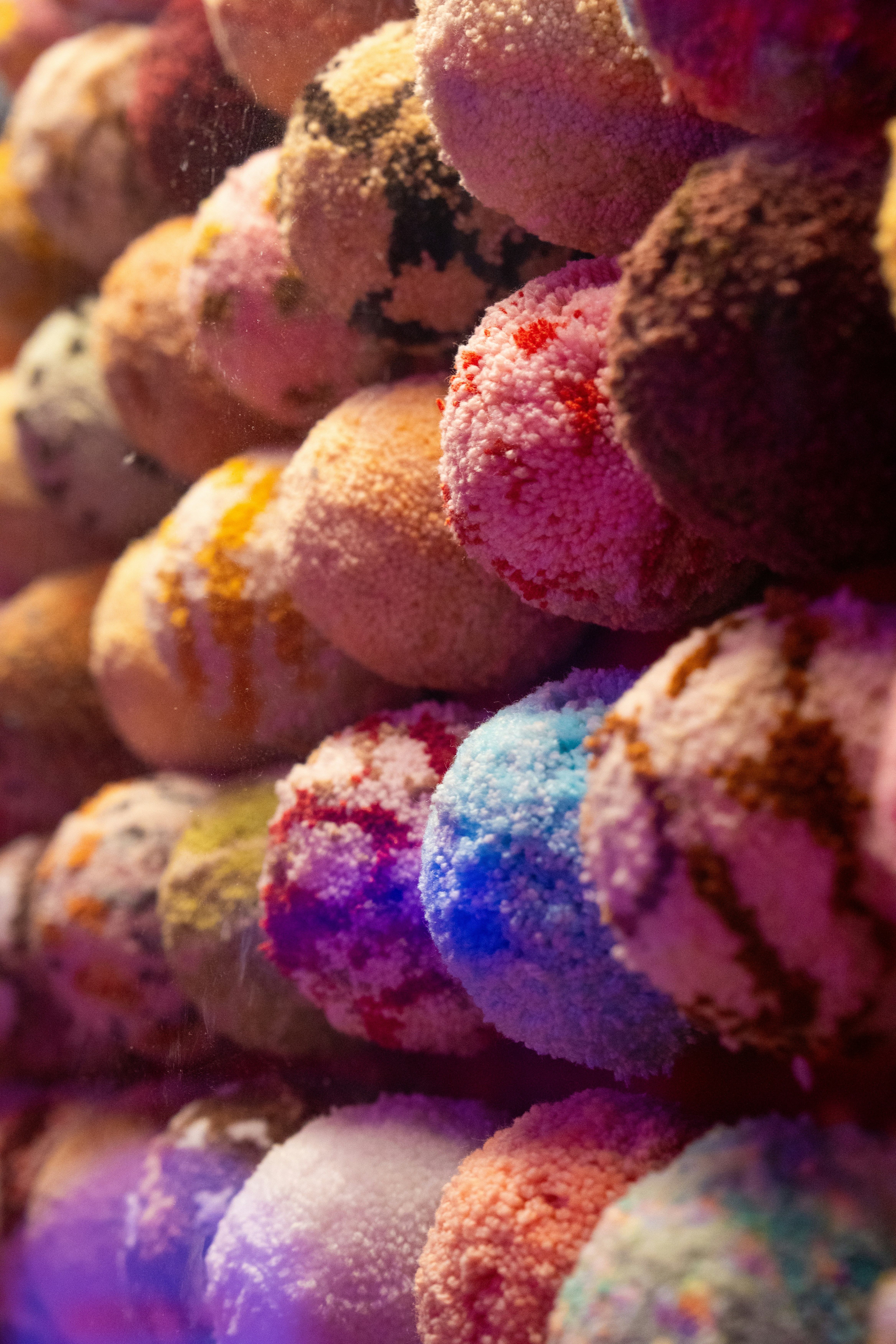 Sugar-coated Orbs: A Close-up of Colorful Confections