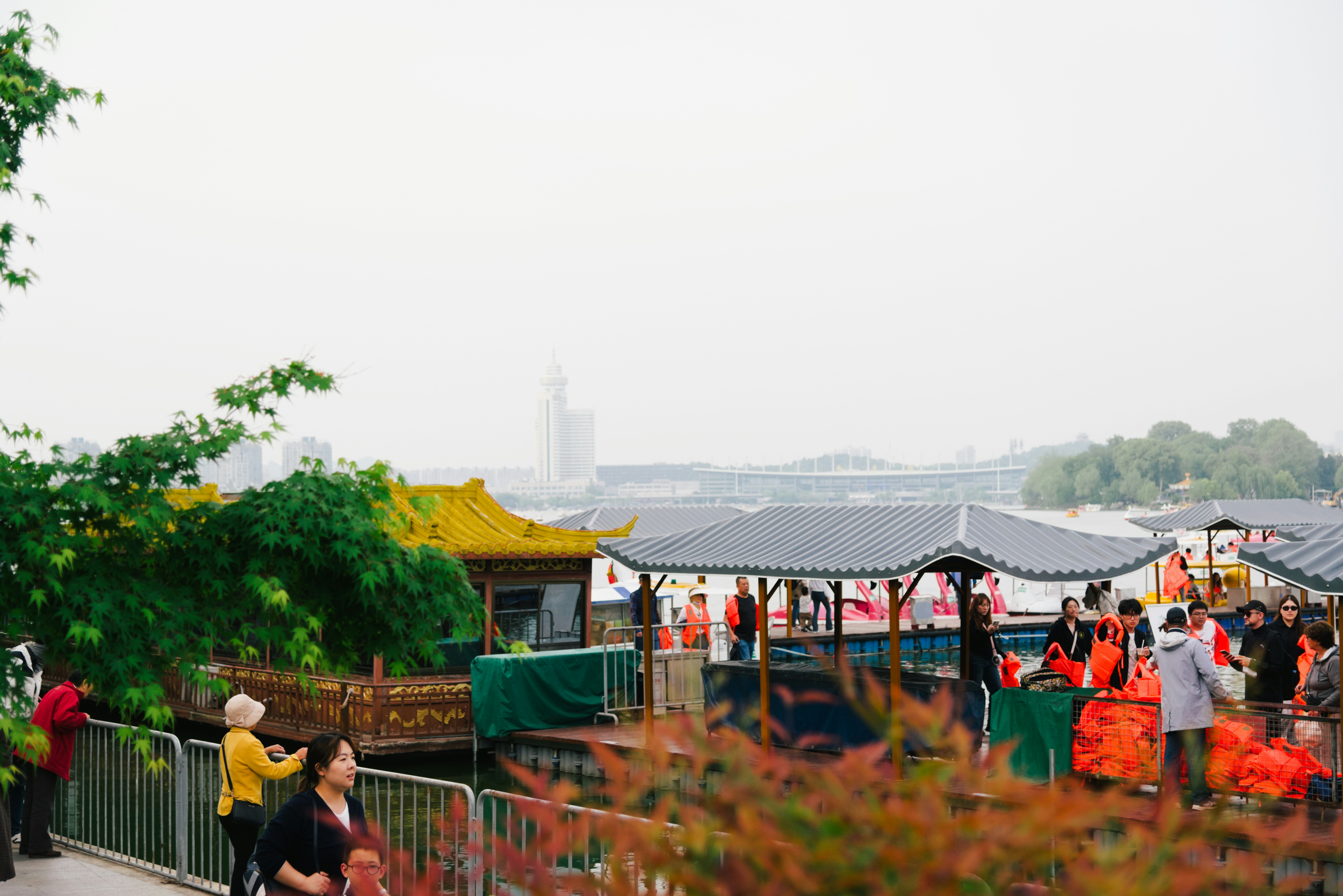 Vibrant Gatherings by the Riverside