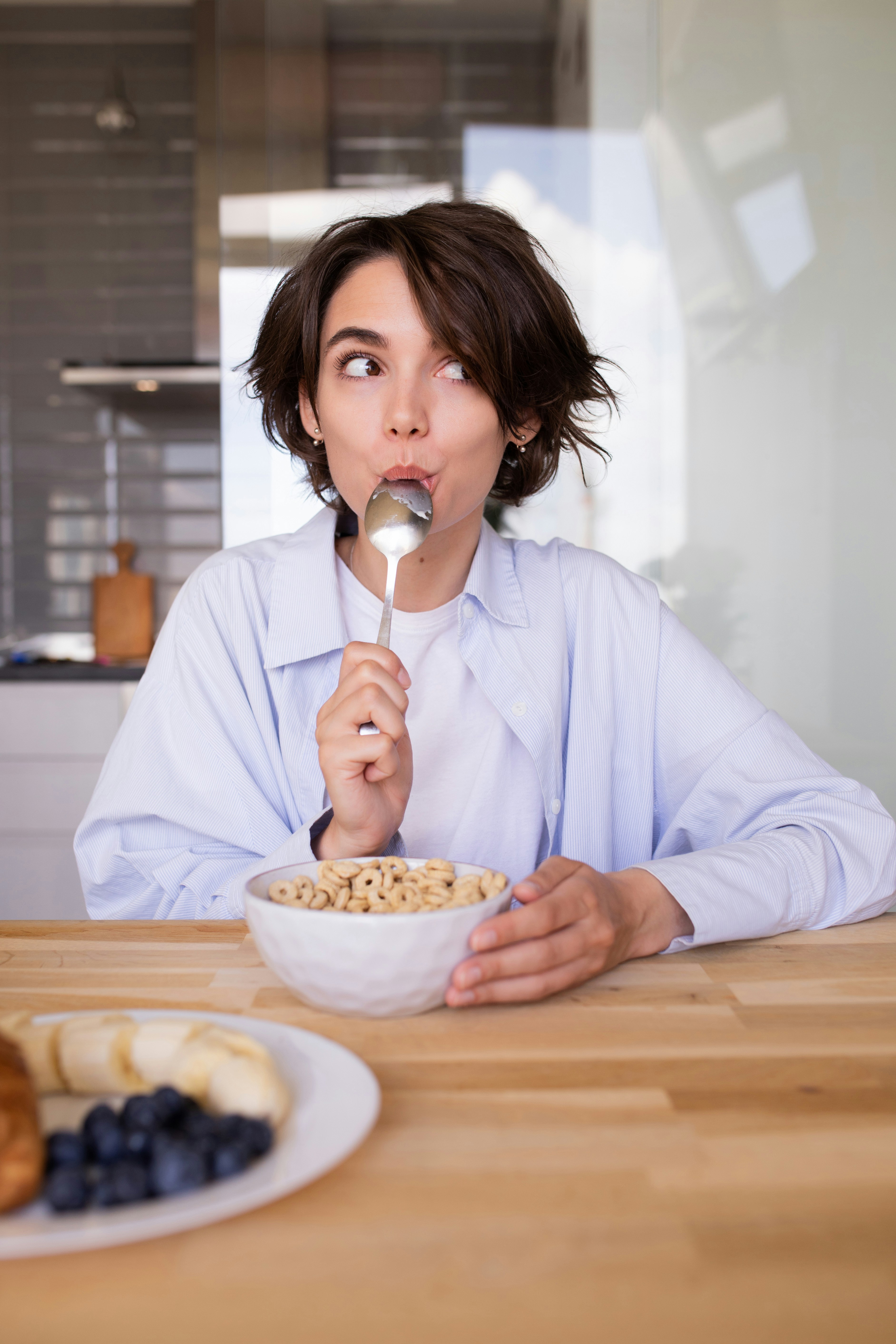 Curious Bite in a Minimal Kitchen