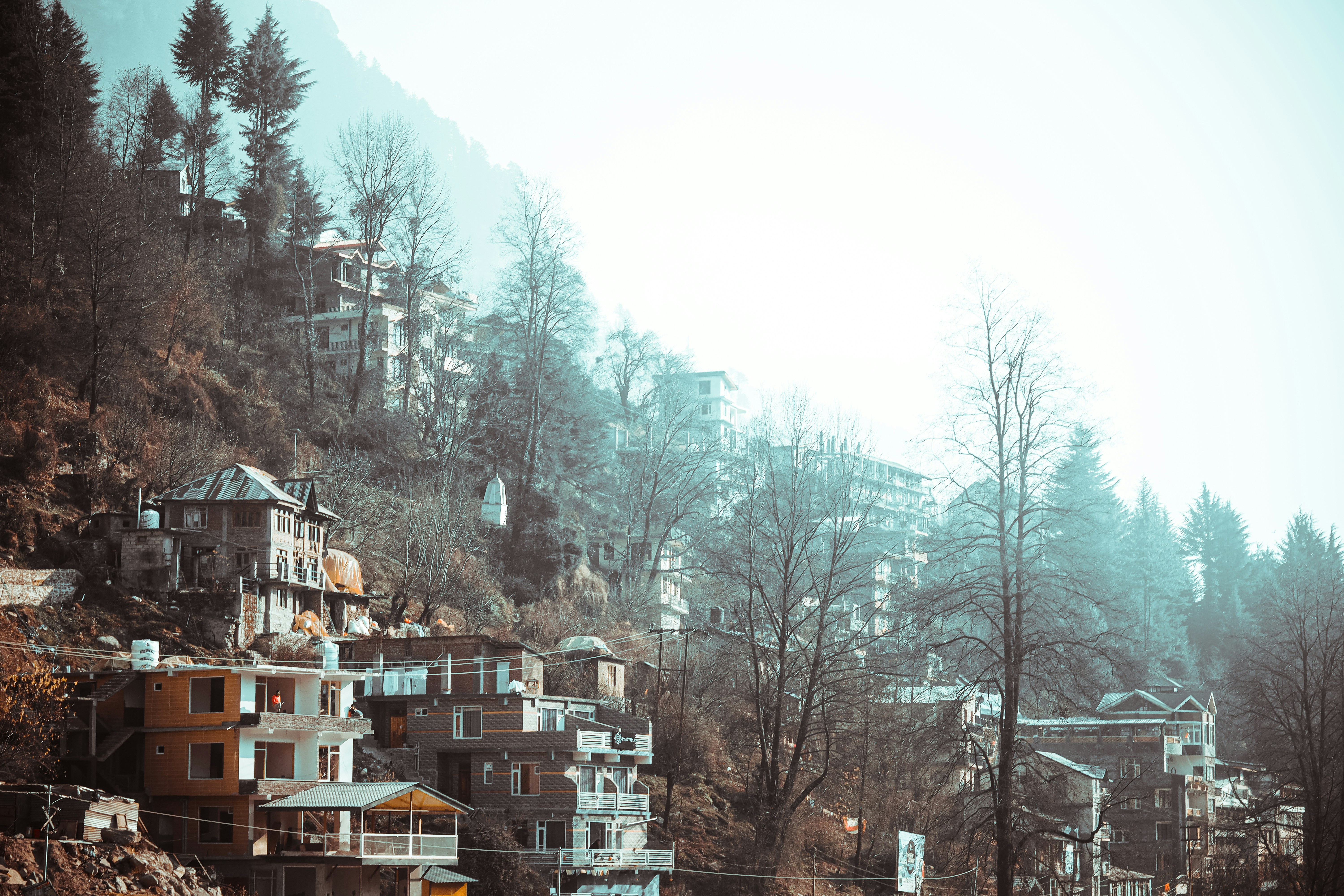 Terraced Hillside: A Quiet Village Clings to the Ridge