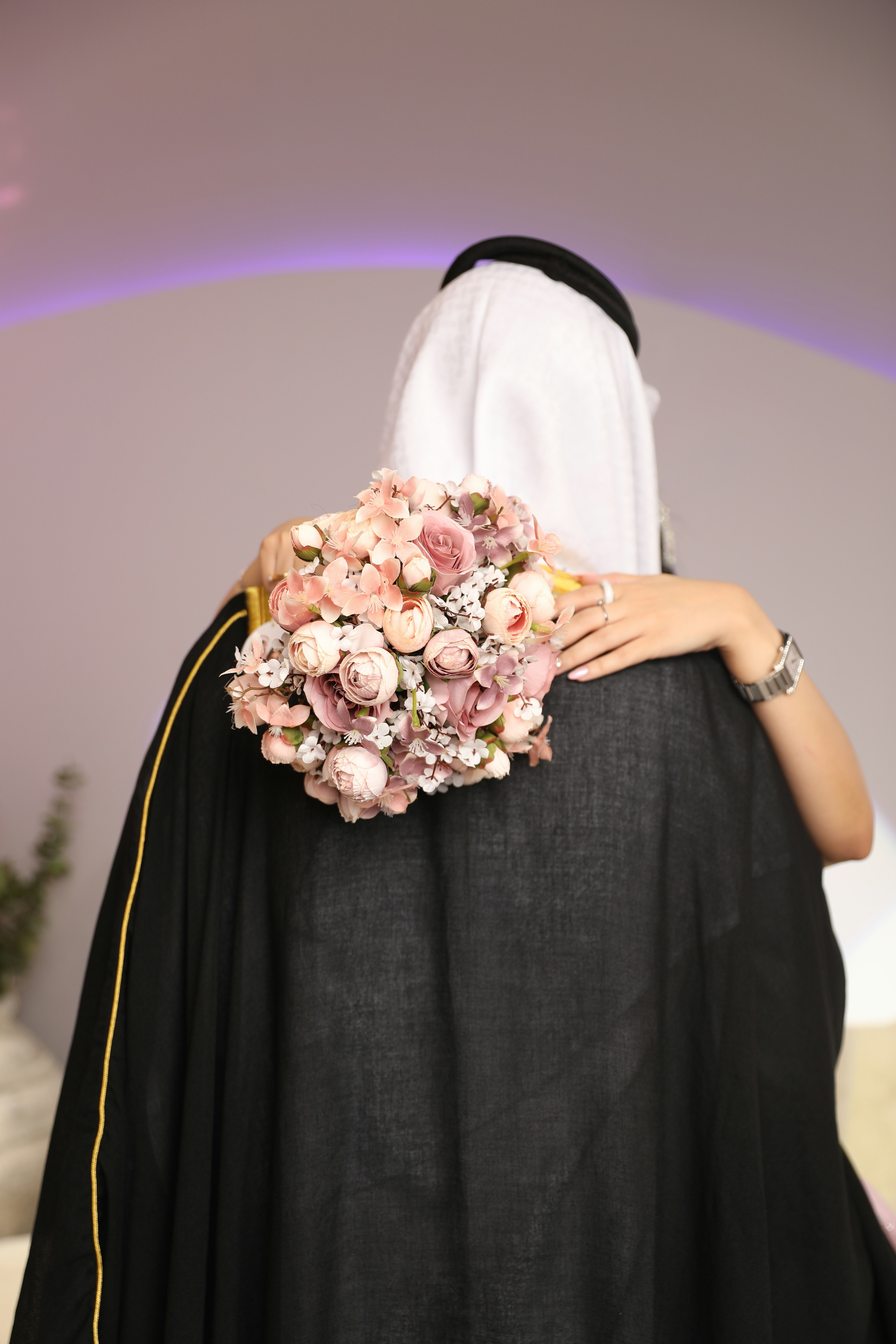 Bouquet of Silence: Bridesmaid with Veiled Gaze