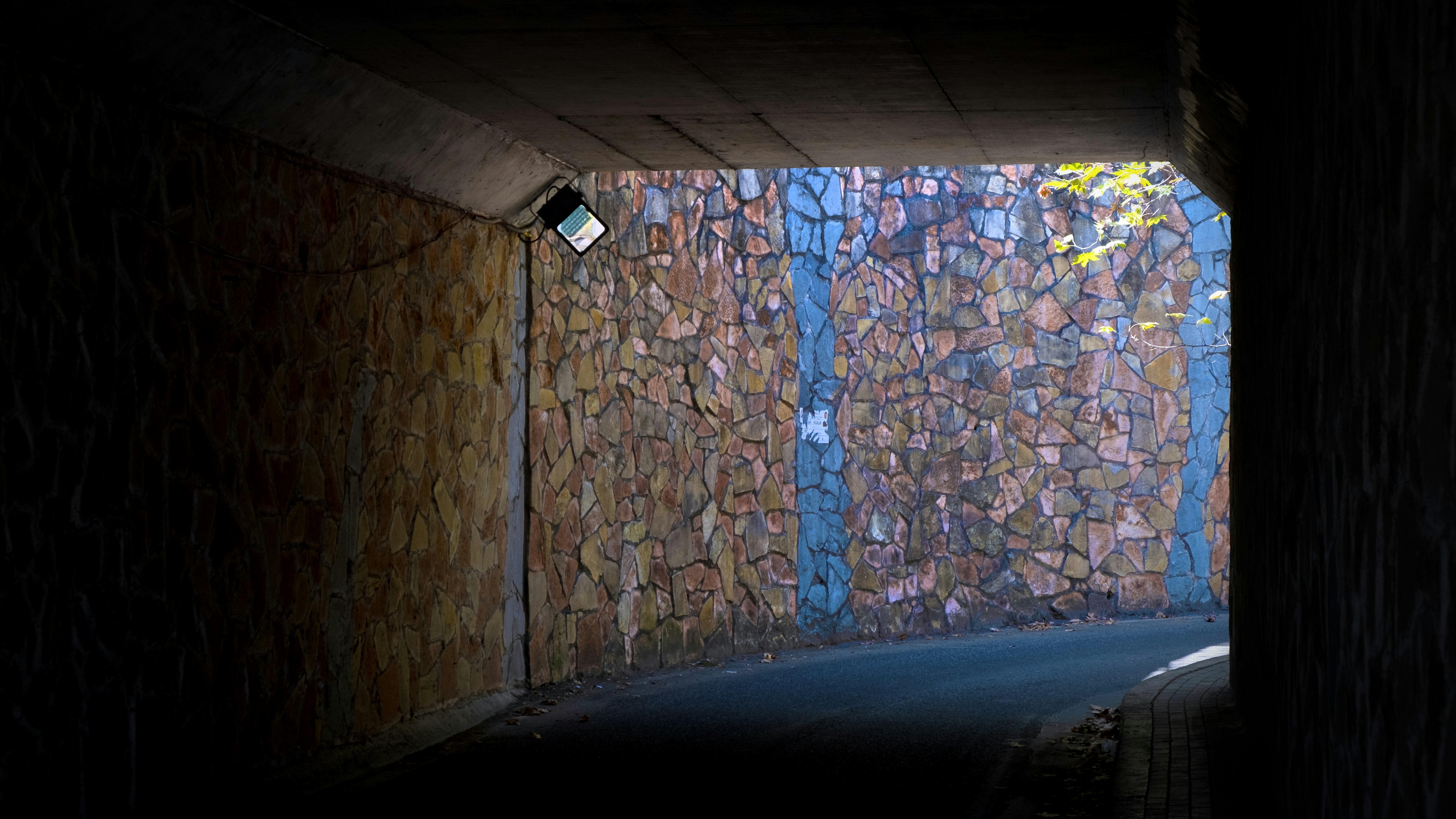 Tunnel Mosaic: A Play of Light and Shadow