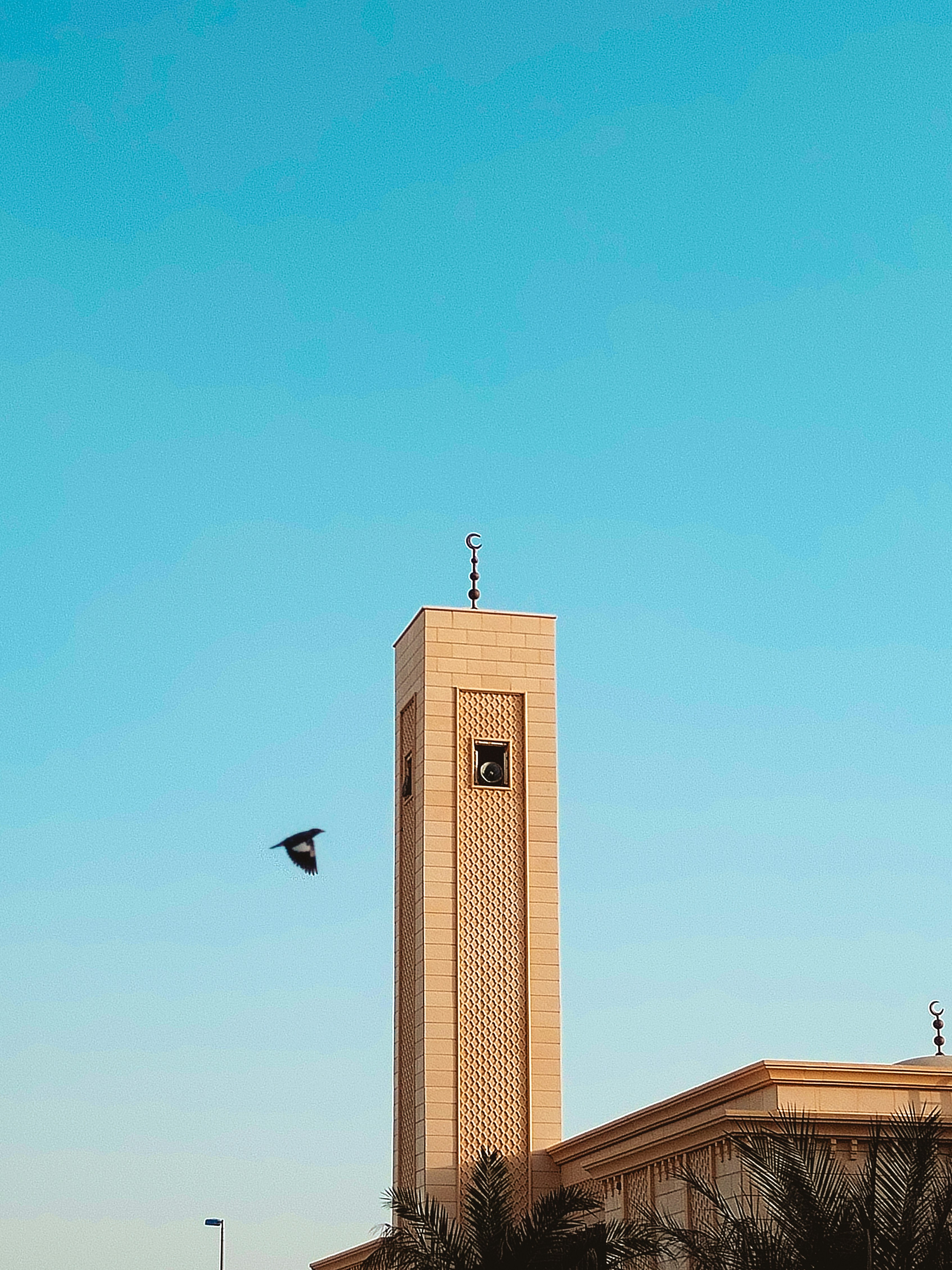 a tall tower with a clock on the top of it