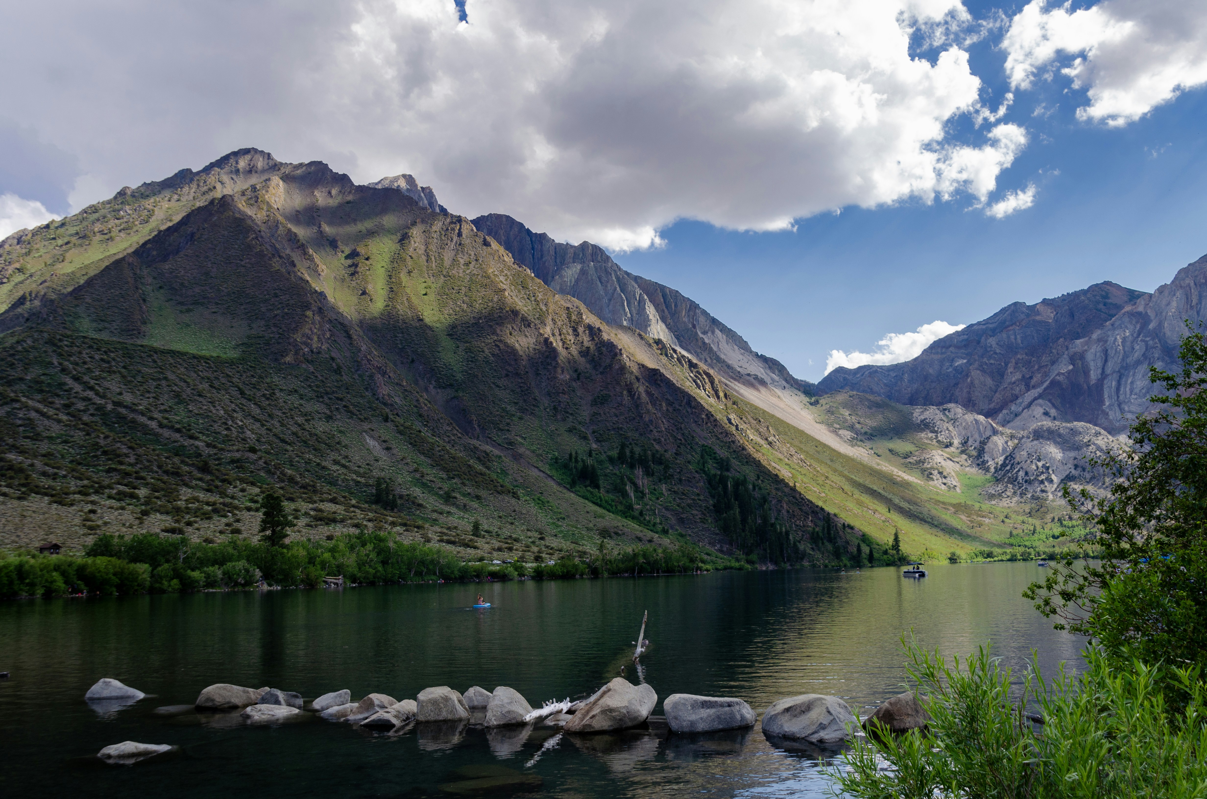 Glacial Crest Over a Tranquil Alpine Lake