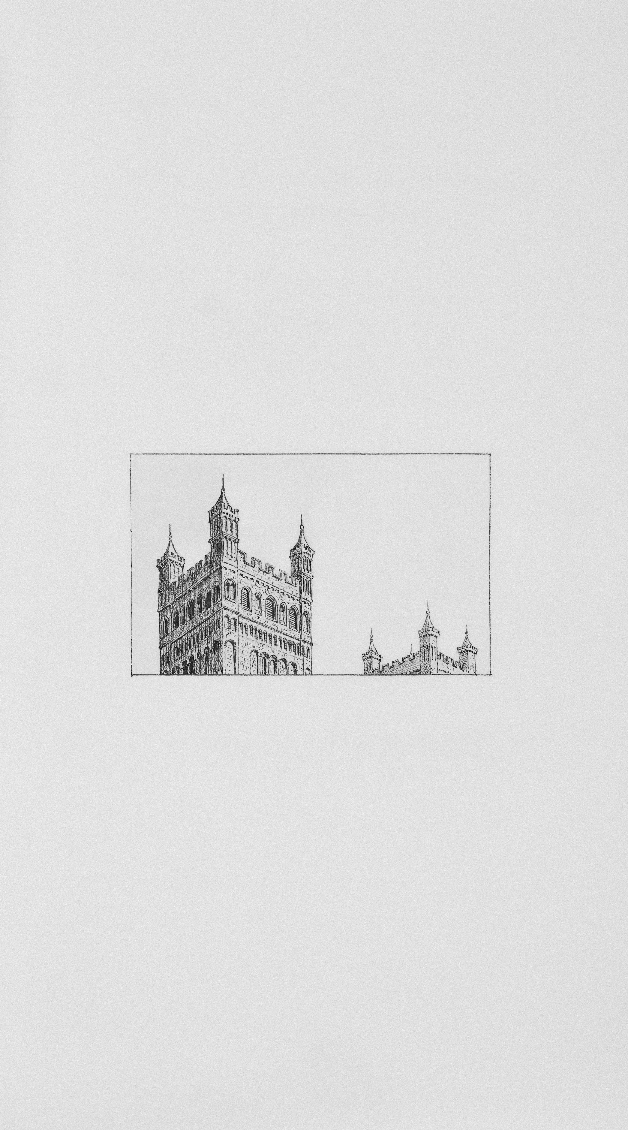 Edge of Stone: Twin Towers in a Minimal Frame