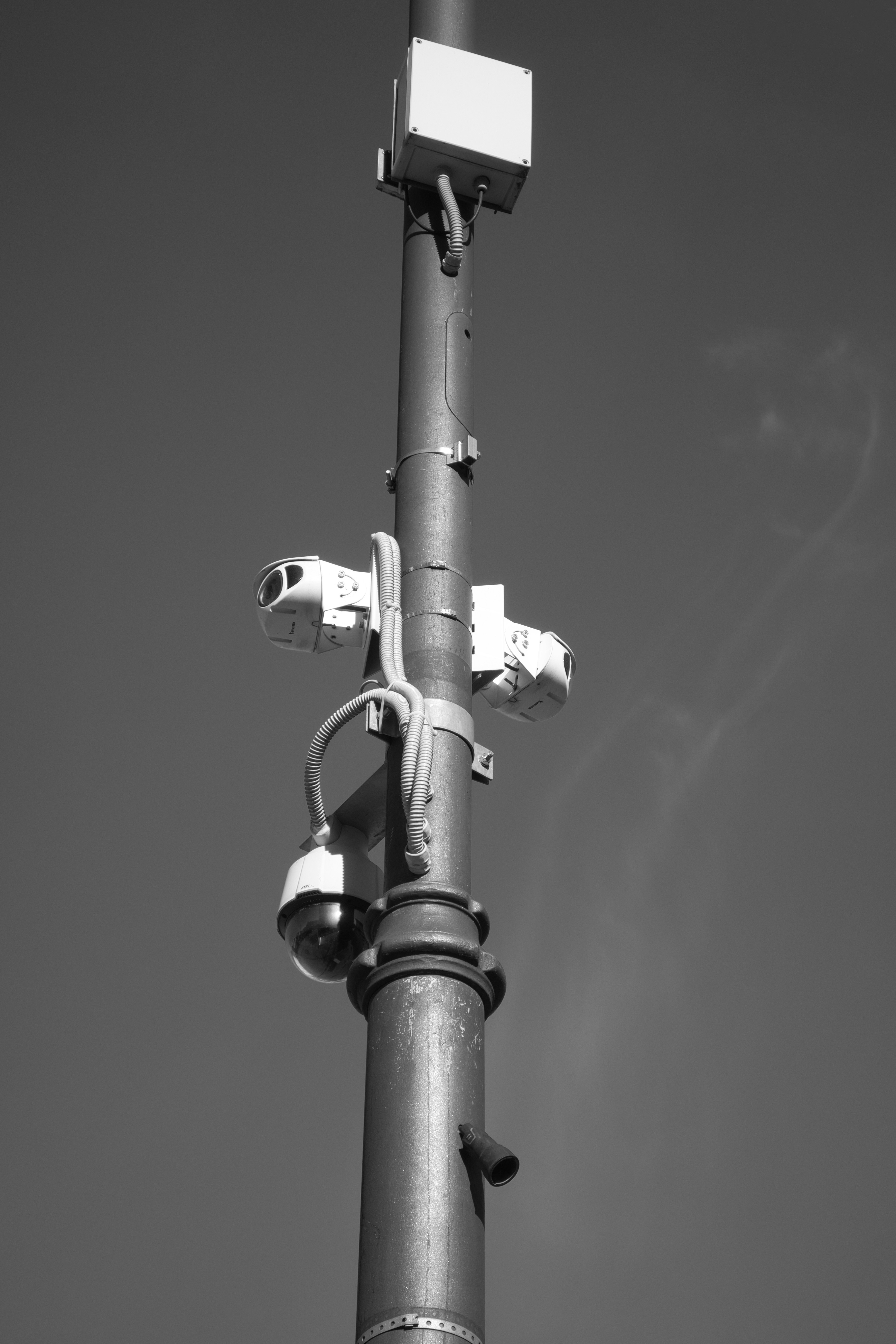 A black and white photo of a street light photo – Free Zagreb Image on ...