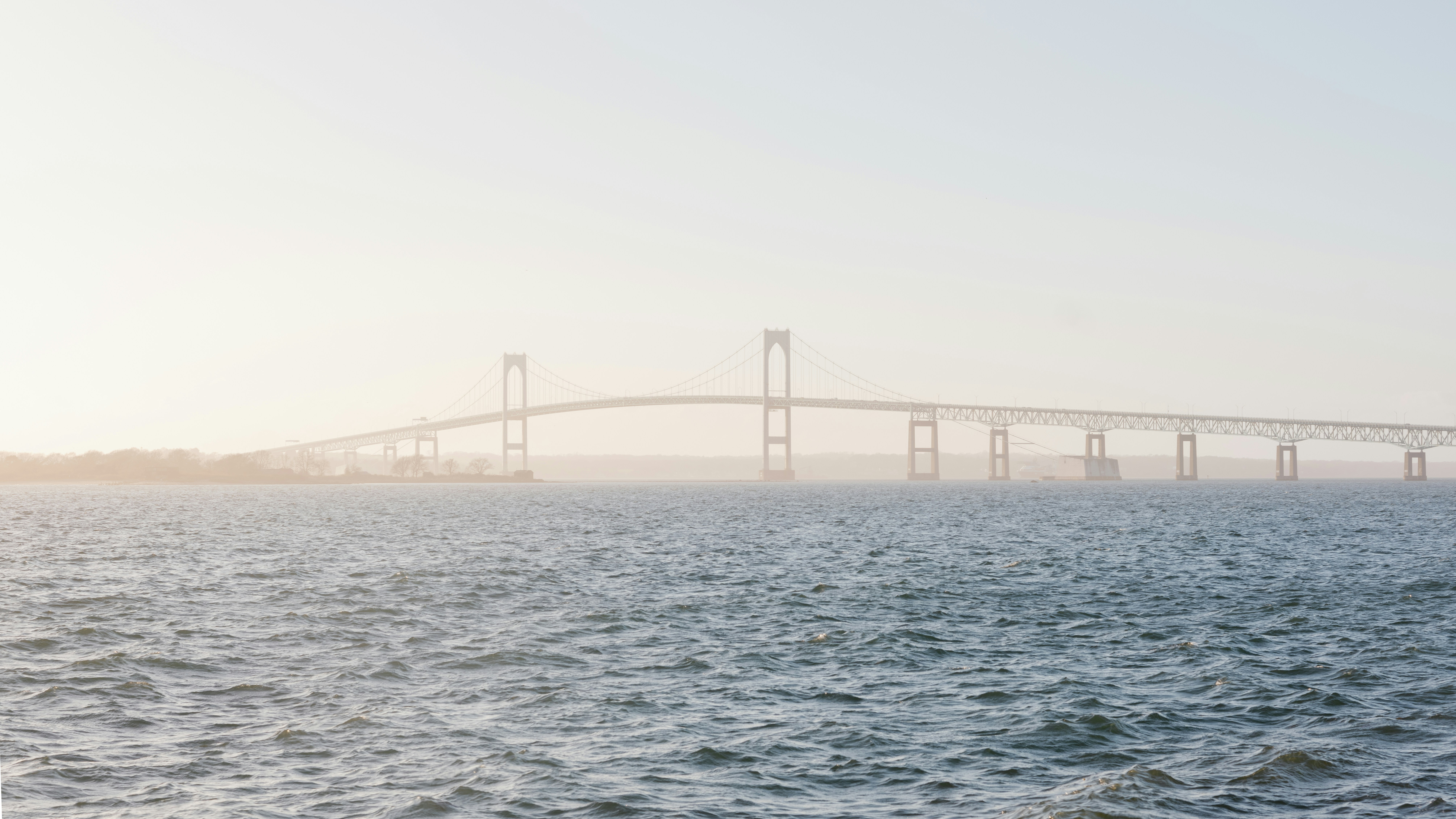 A large bridge over a large body of water photo – Free Newport Image on ...