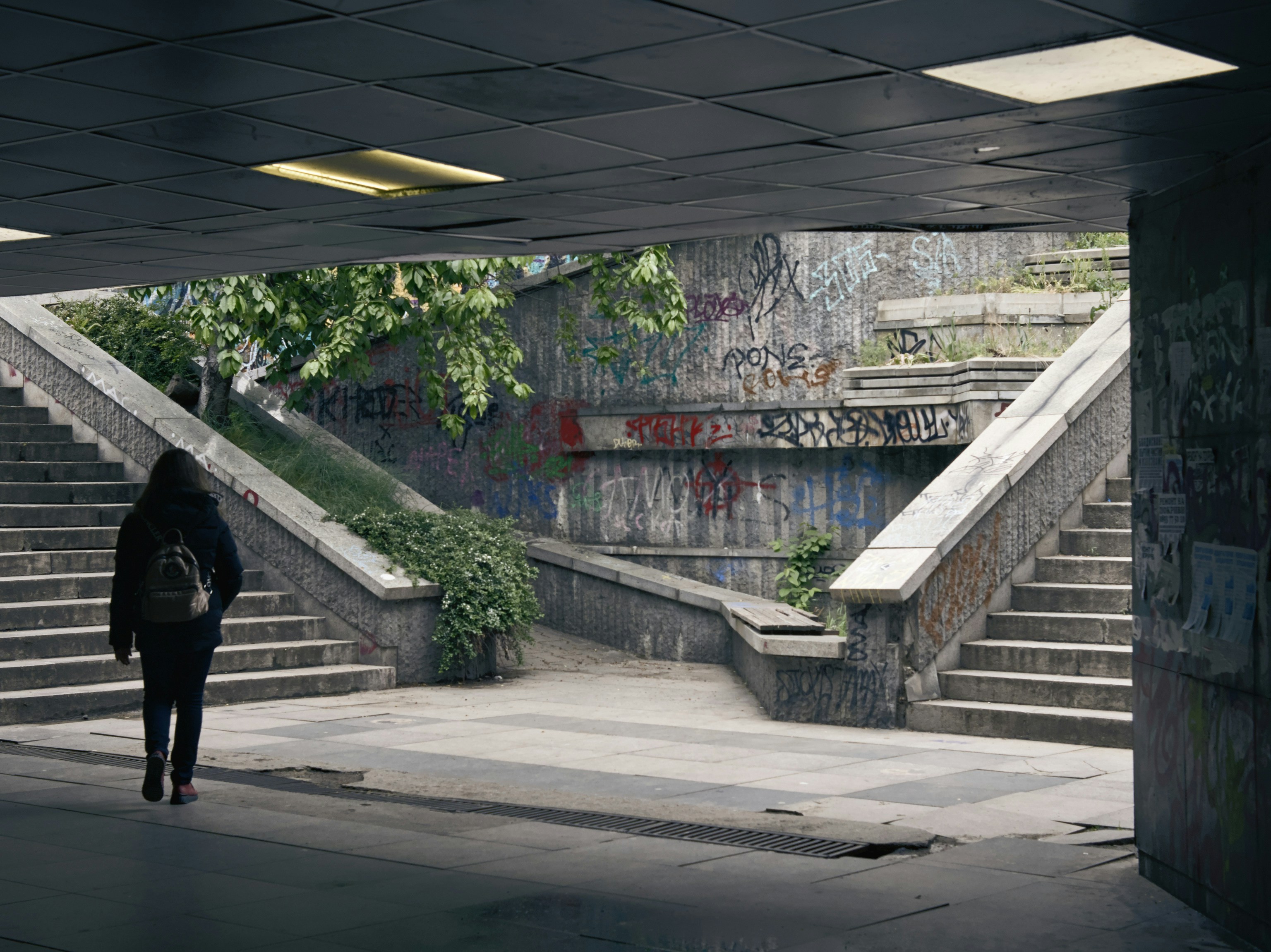 Solitary Steps in Urban Underpass