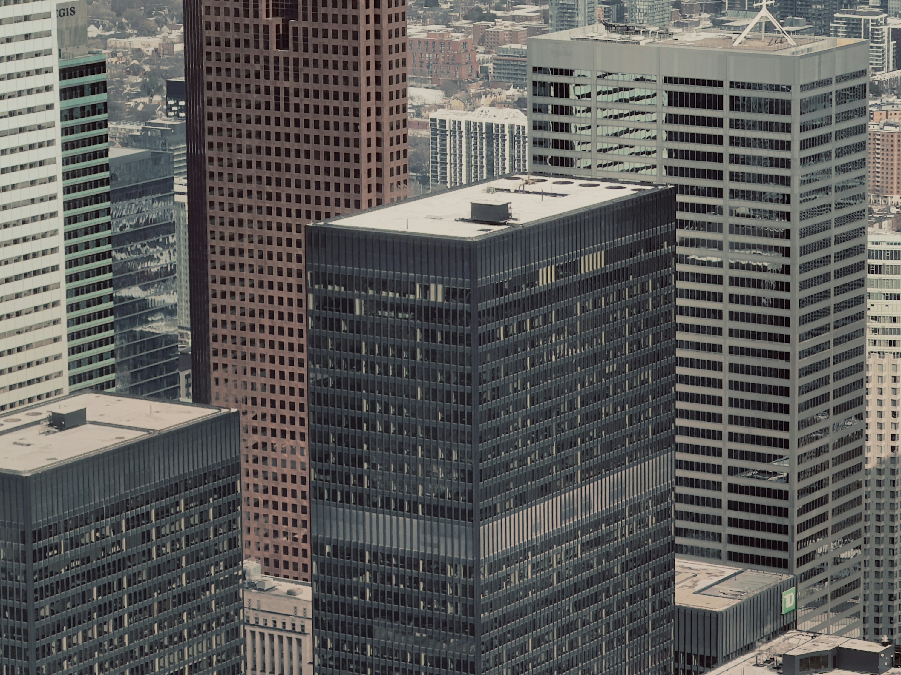 A view of some very tall buildings in a big city photo – Free Toronto ...