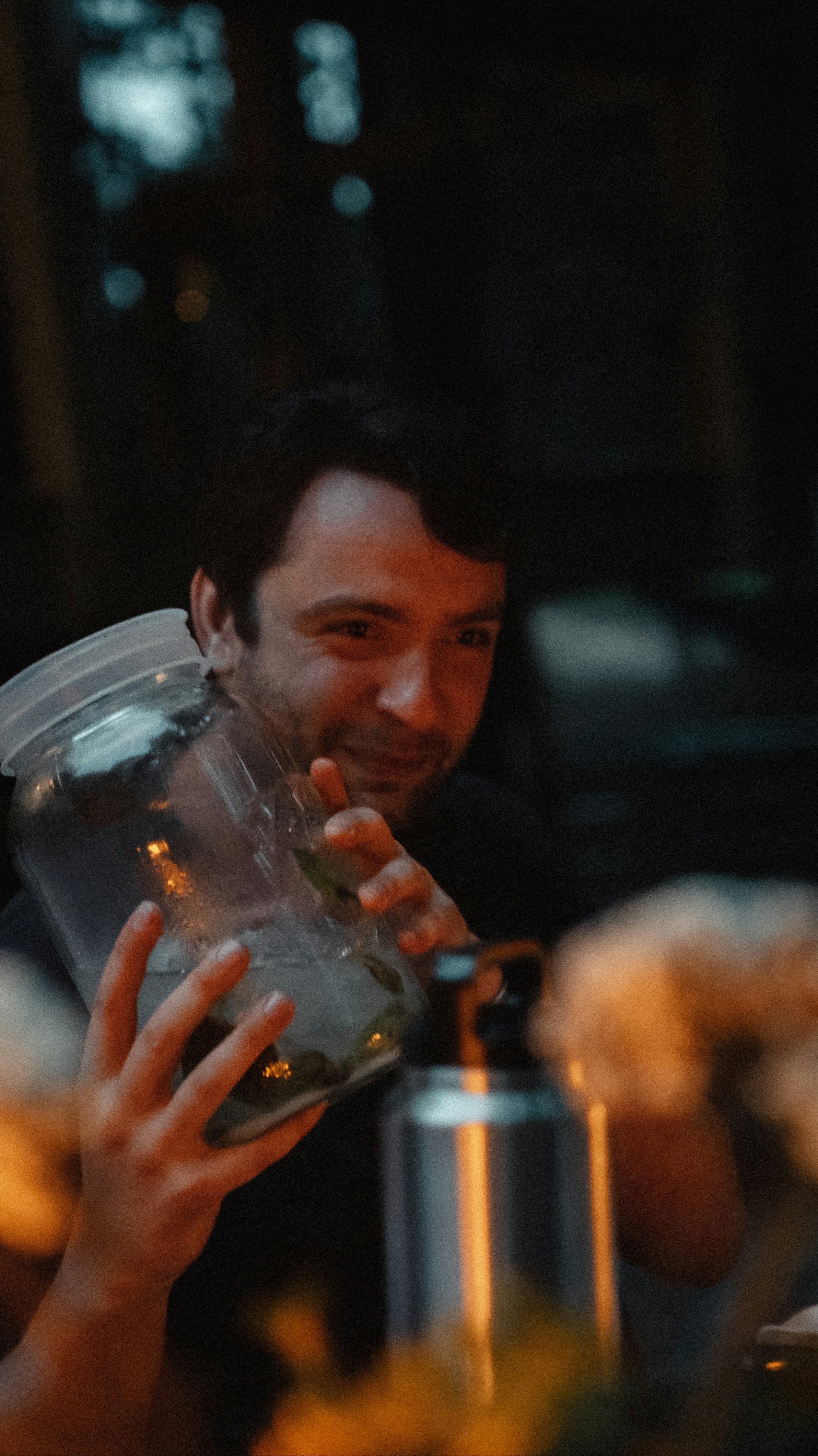 Low-Light Banter: a Quiet Moment with a Glass Jar