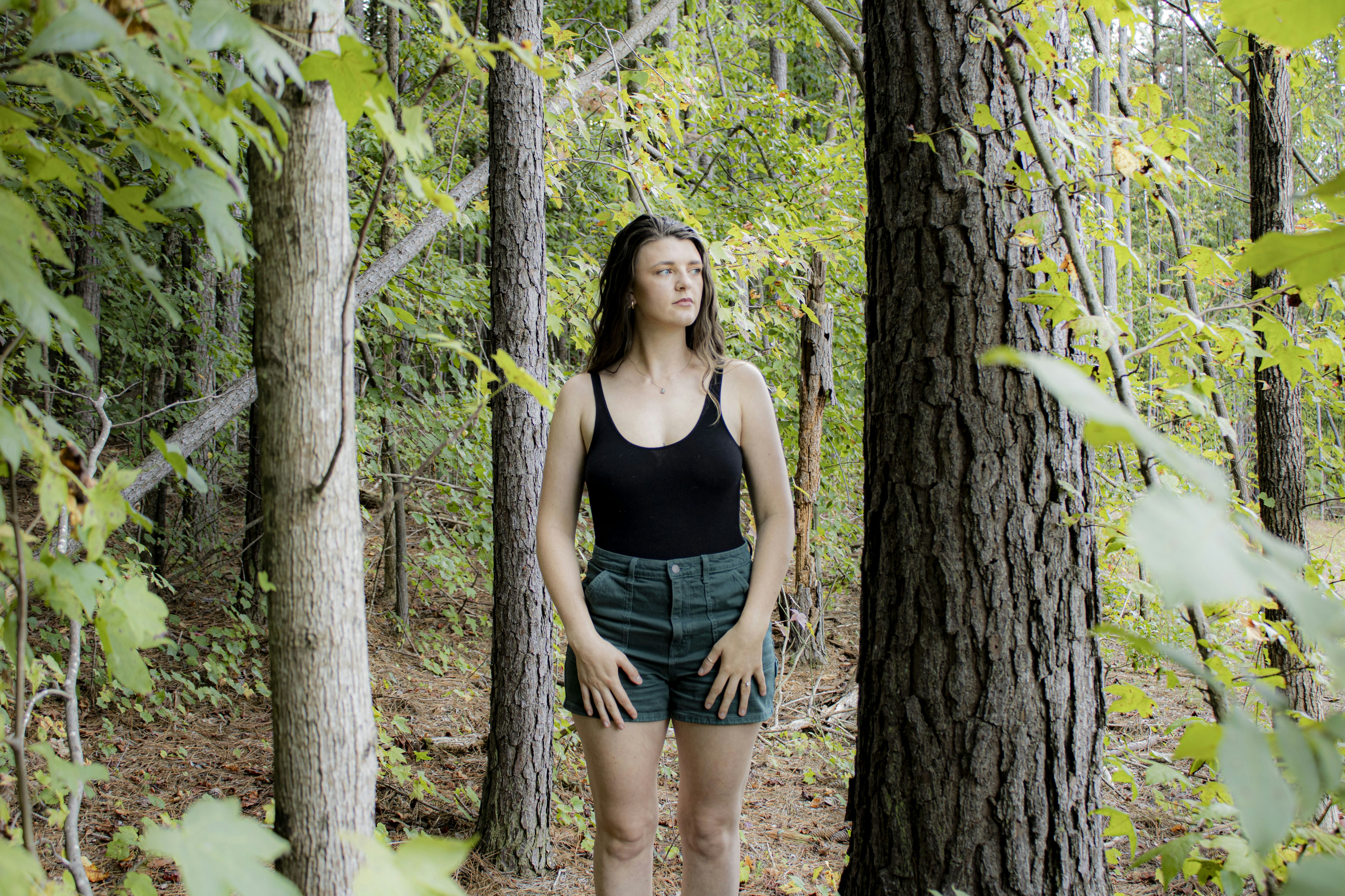Forest Portrait: A Quiet Moment Between Pines