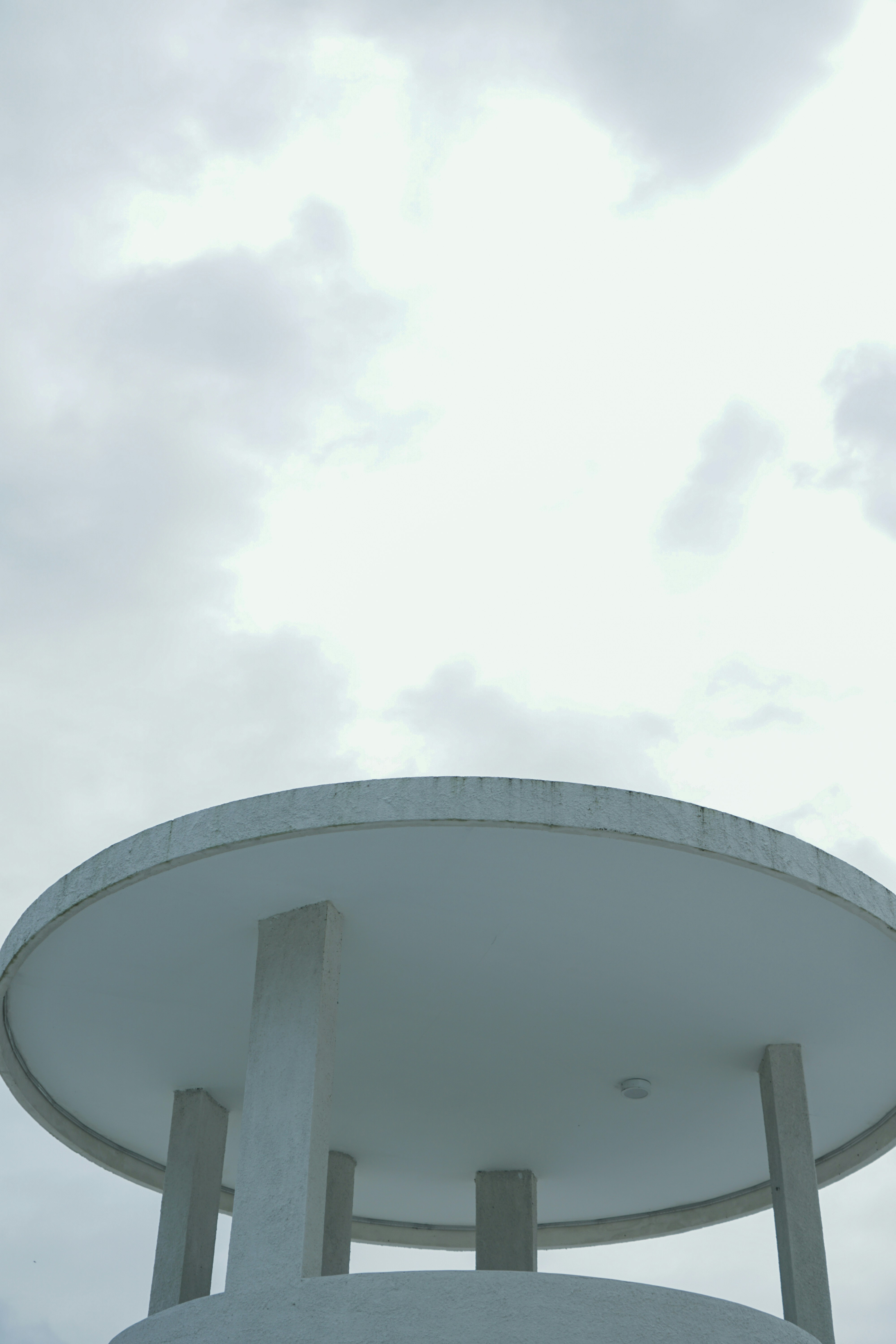 Architectural Harmony Beneath the Clouds