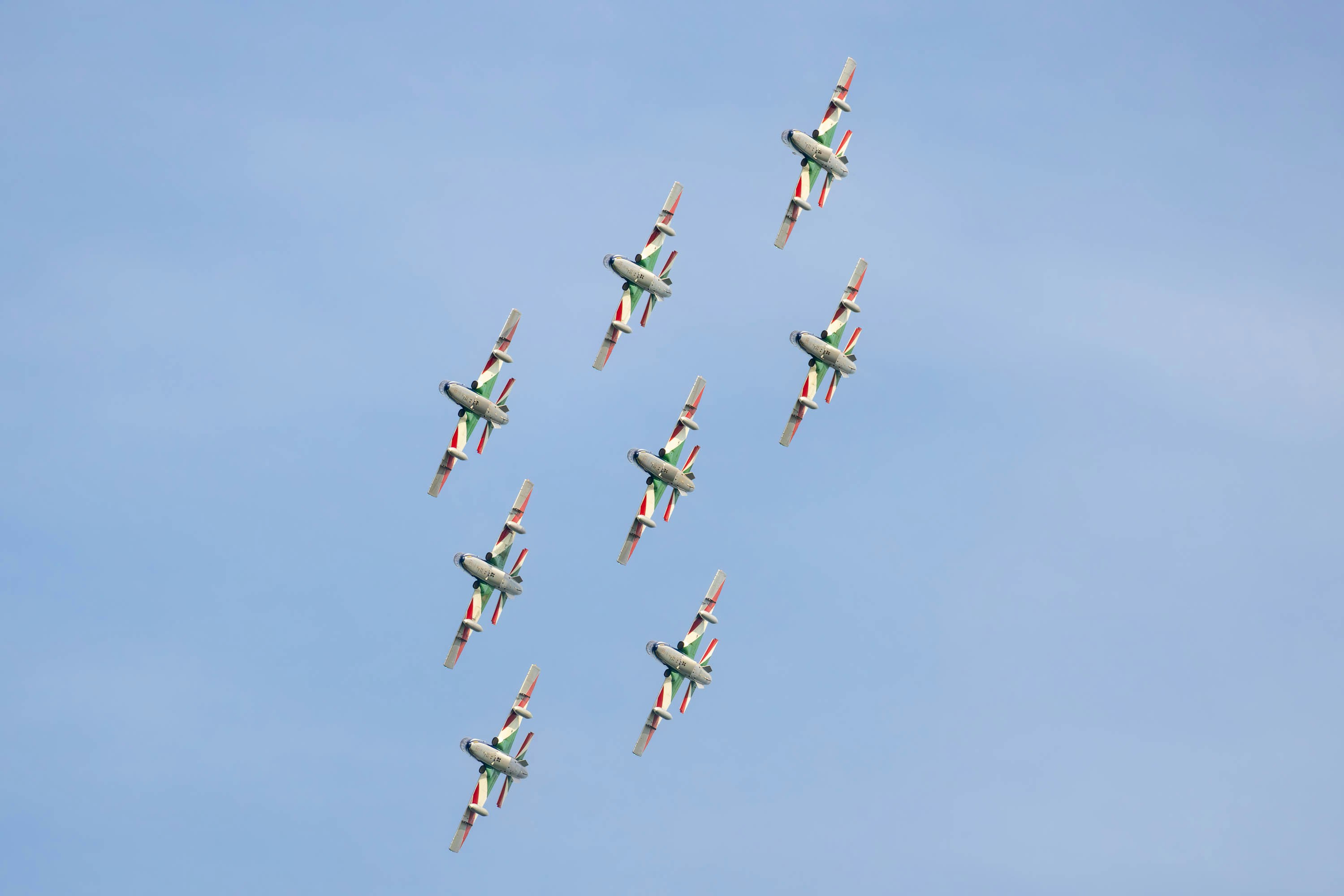 A group of planes flying in formation in the sky photo – Free Italy ...