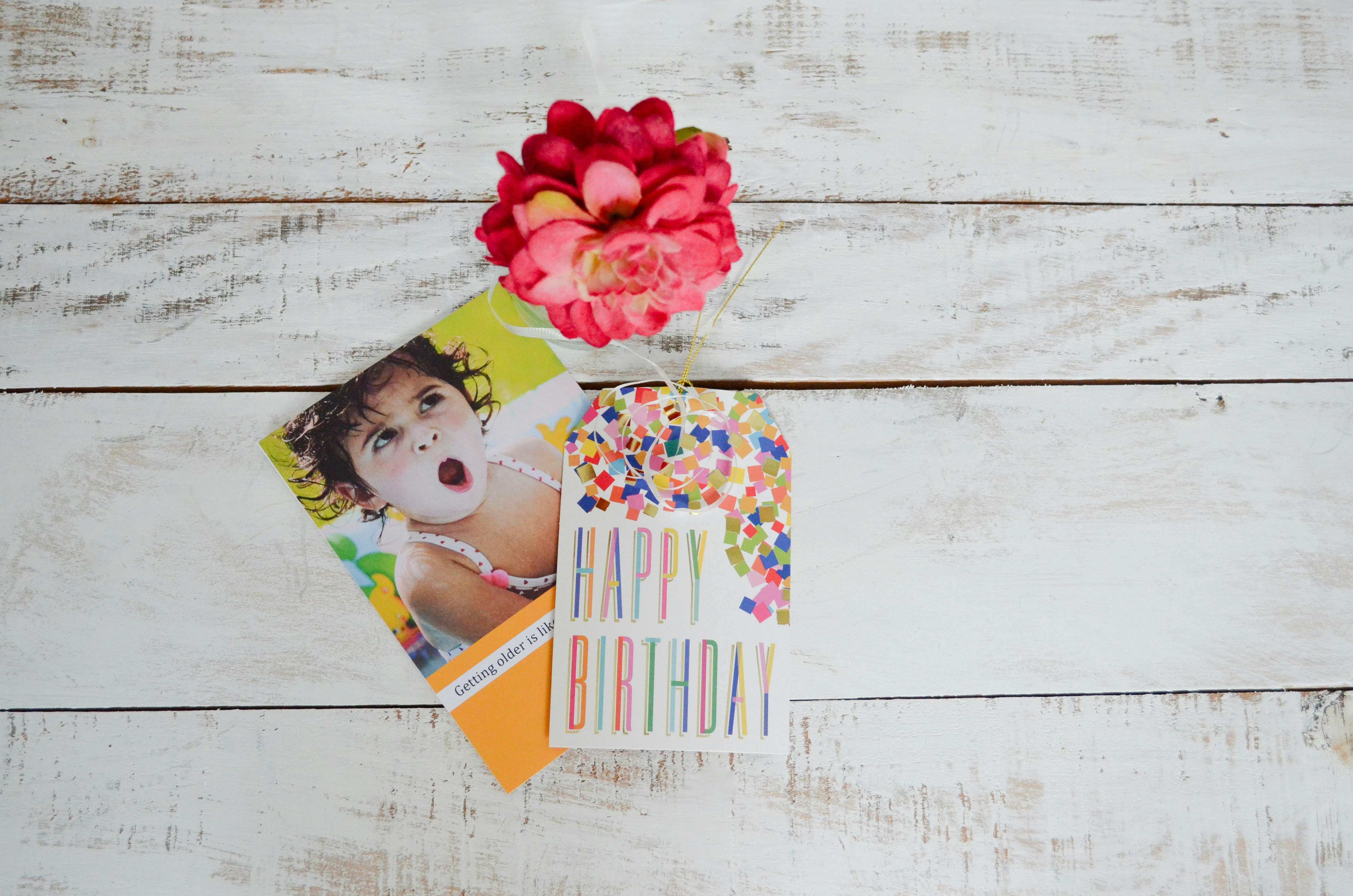 Petal Spotlight: Birthday Cards on Weathered Wood